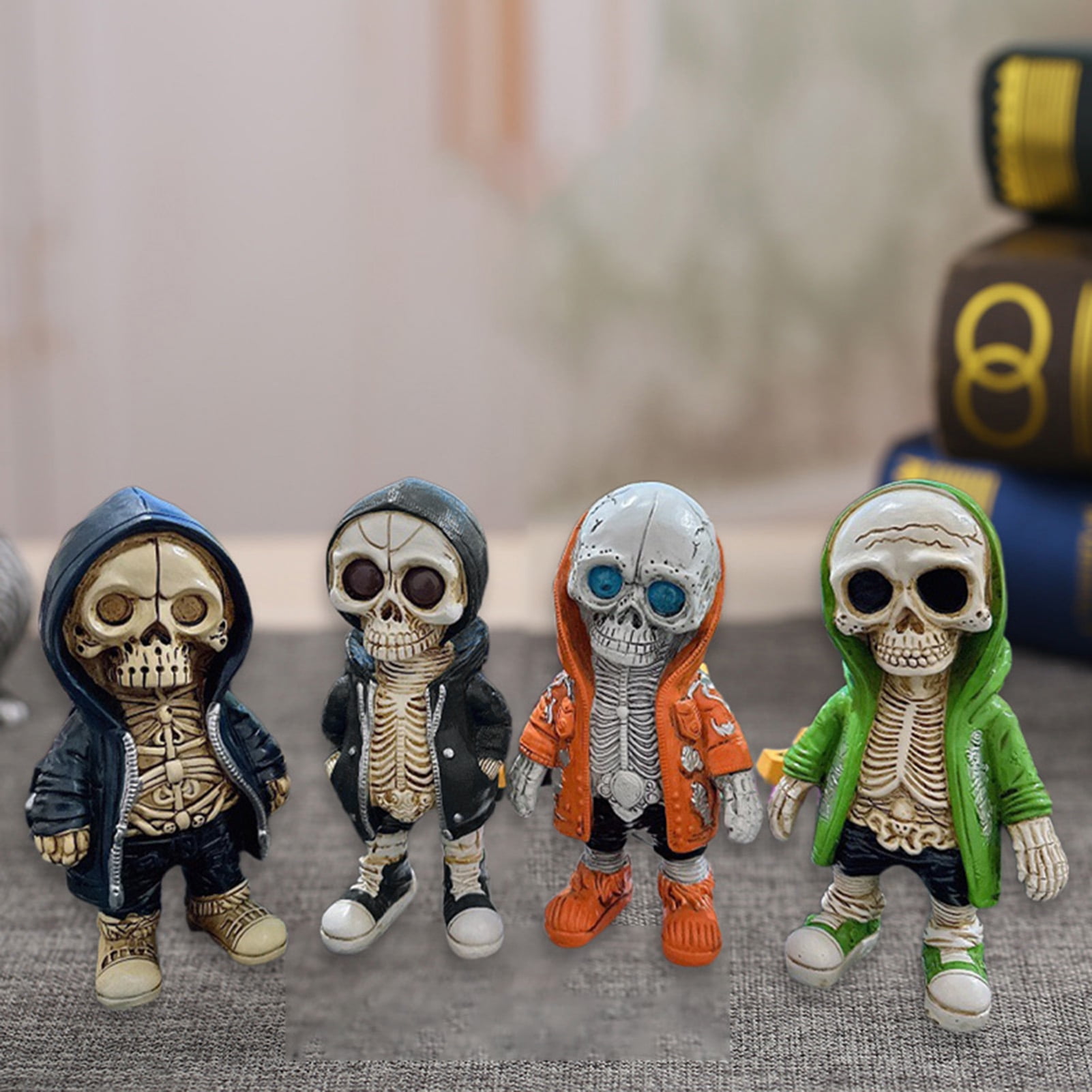 Sunjoy Tech Cool Skull Statue Vivid Appearance Intricate Details Resin ...