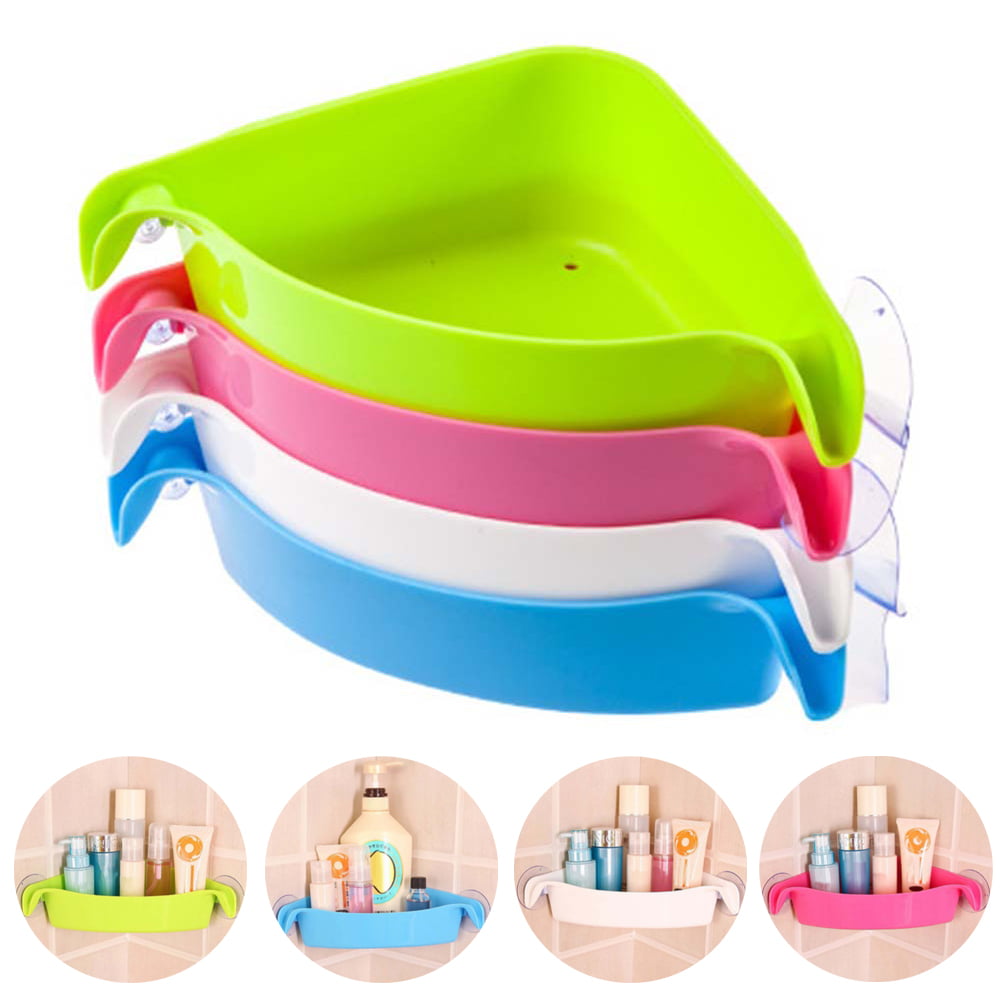Sunjoy Tech Corner Suction Cup Shelf, Wall Mounted Shower Organizer ...