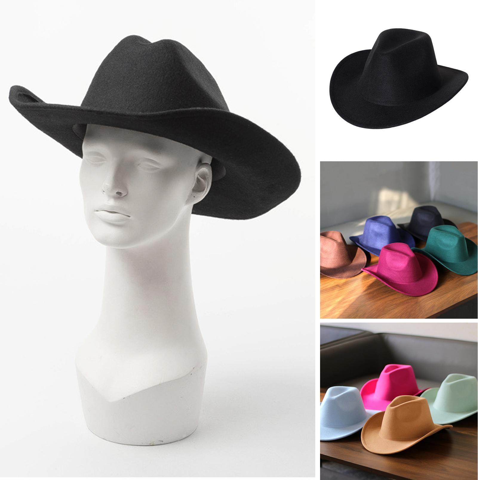 Sunjoy Tech Cowboy Hat Solid Color Wild Unisex Anti-pilling Comfortable ...