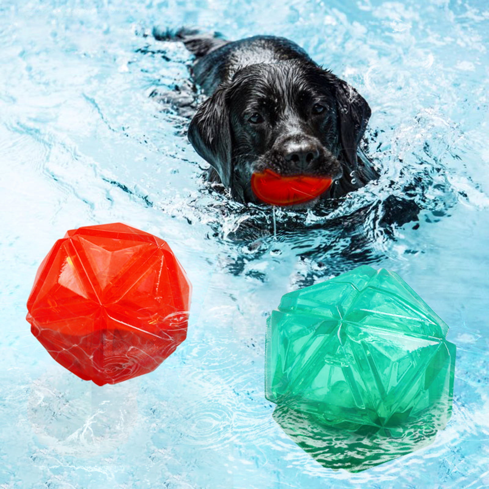 Sunjoy Tech Floating Dog Water Toy, Durable Chew Ball, Buoyant ...