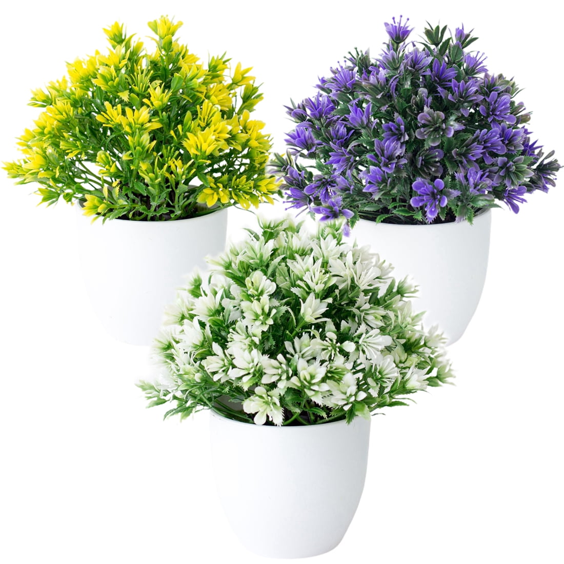 Sunjoy Tech Fake Plants, Artificial Mini Potted Plants, Artificial ...