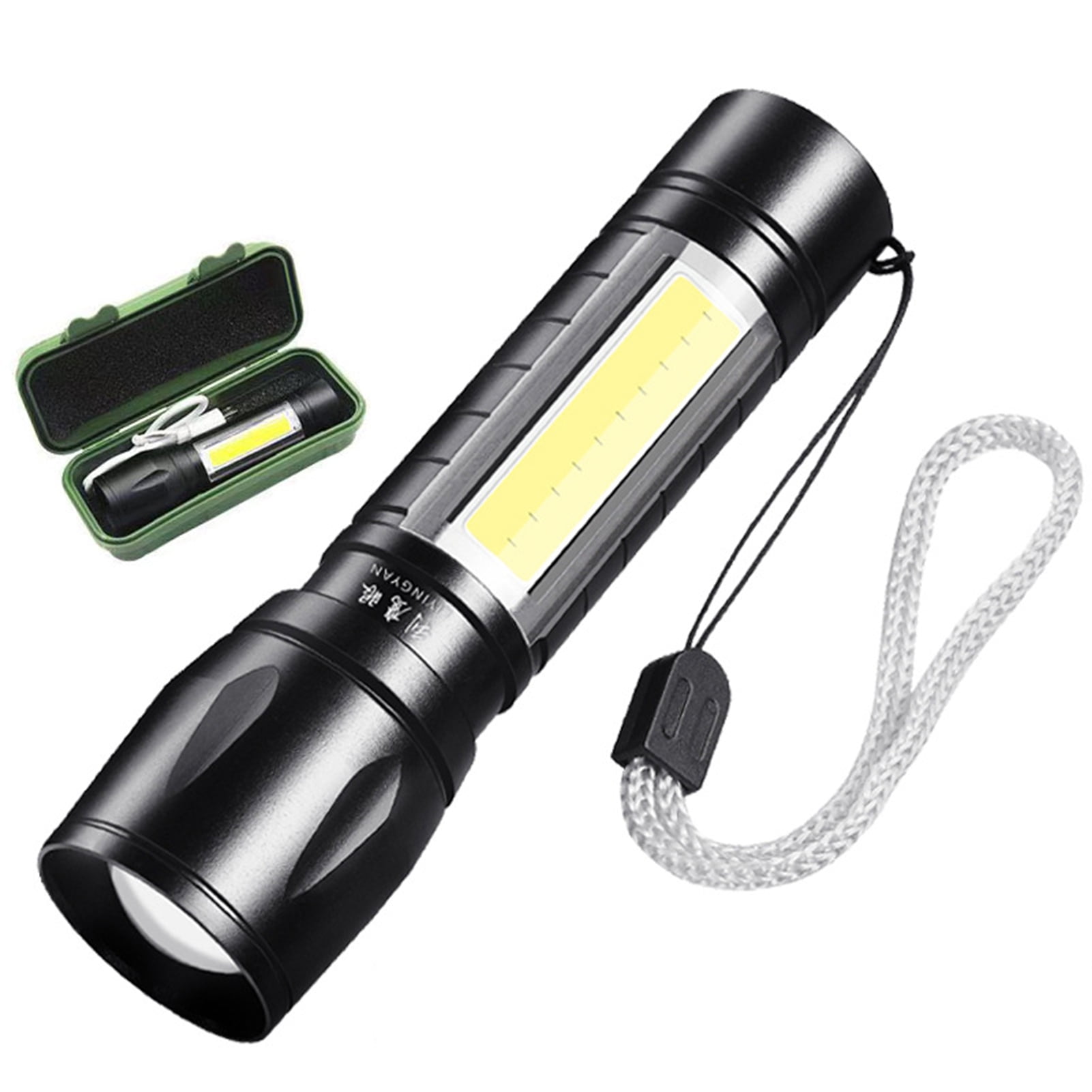 Sunjoy Tech Flashlight LED Build-in Battery Aluminum Alloy Energy ...