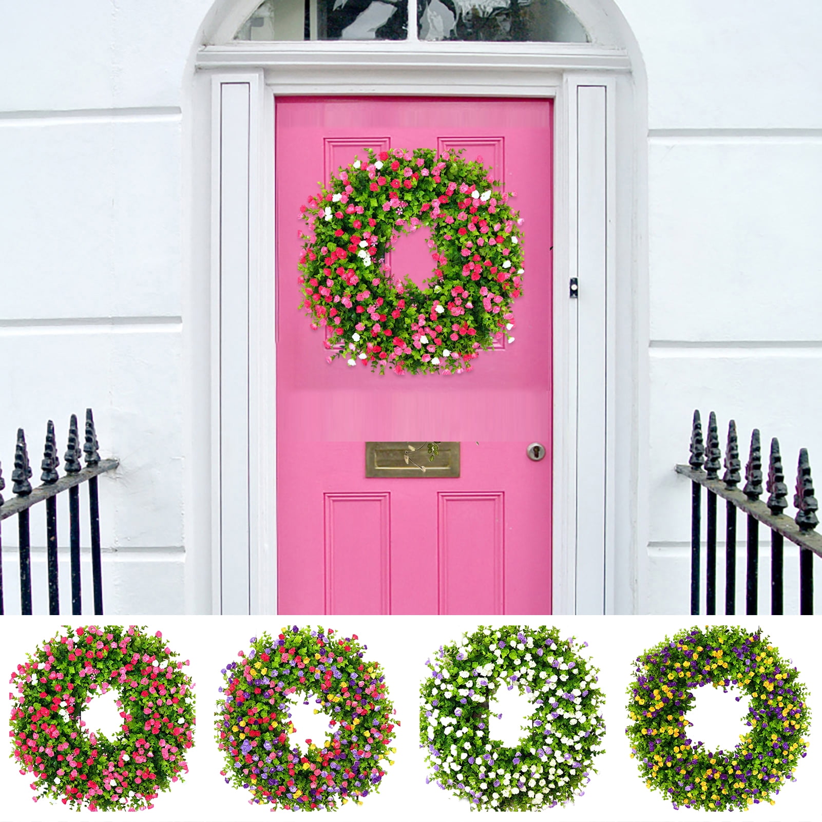 Sunjoy Tech Flower Garland Easy Care Weather-resistant No Watering Not ...