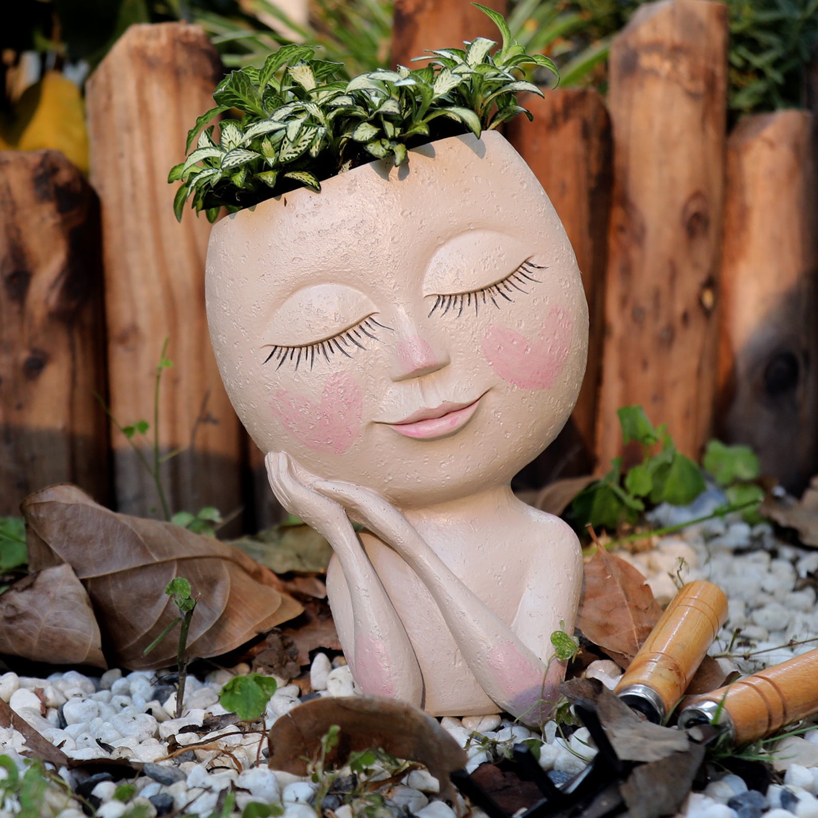 Sunjoy Tech Flower Pot Handmade with Drainage Hole Microlandscape ...