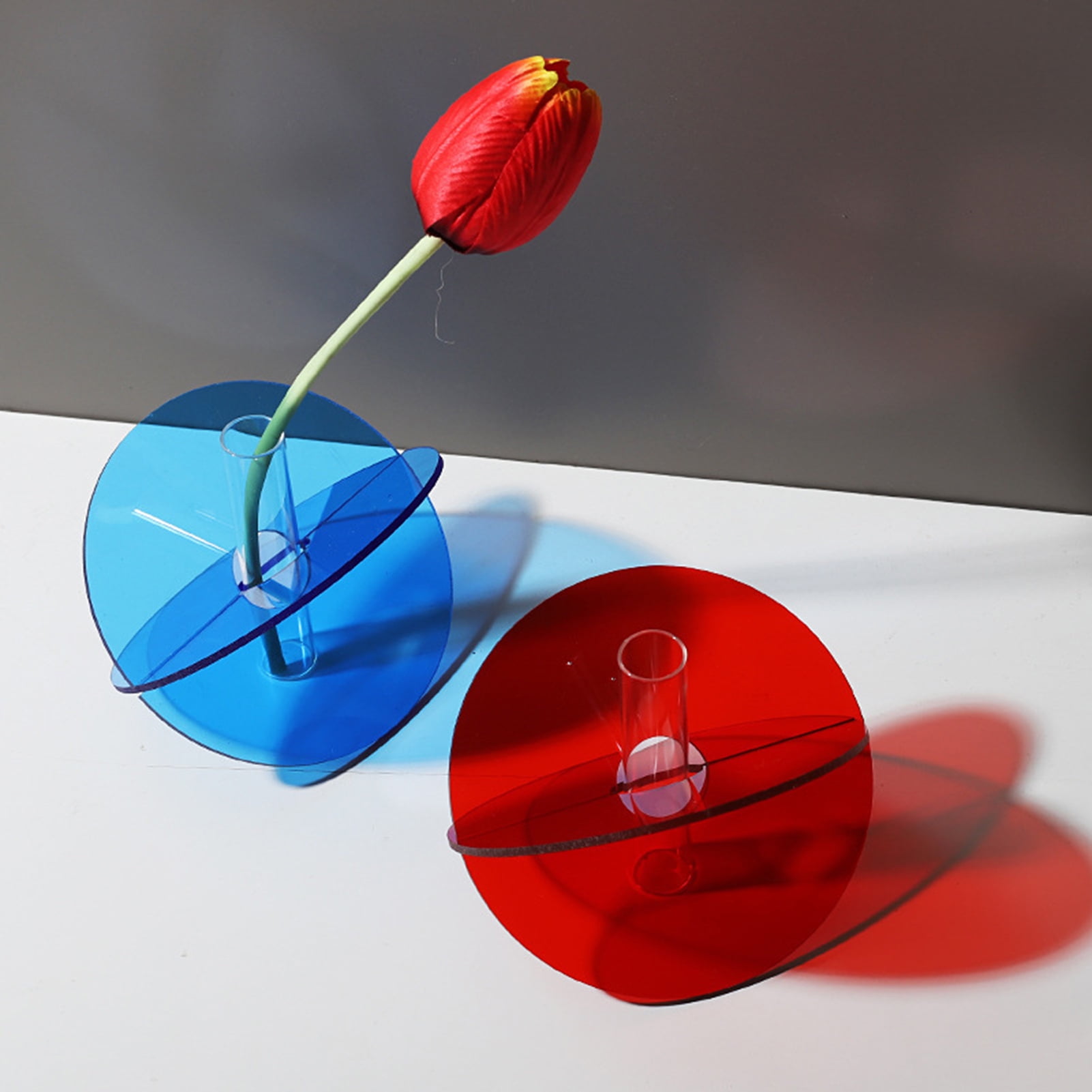 Sunjoy Tech Flower Vase Elegant Durable Acrylic Unique Design Vase ...