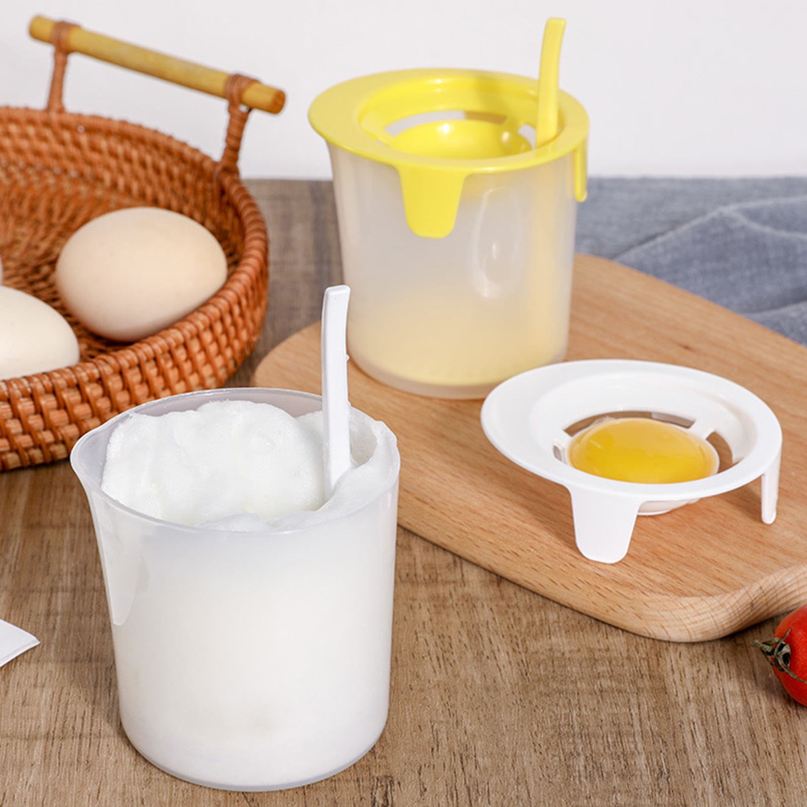 Sunjoy Tech Fluffy Whisk Manual Egg Beater Fast Quiet Detachable Easy ...