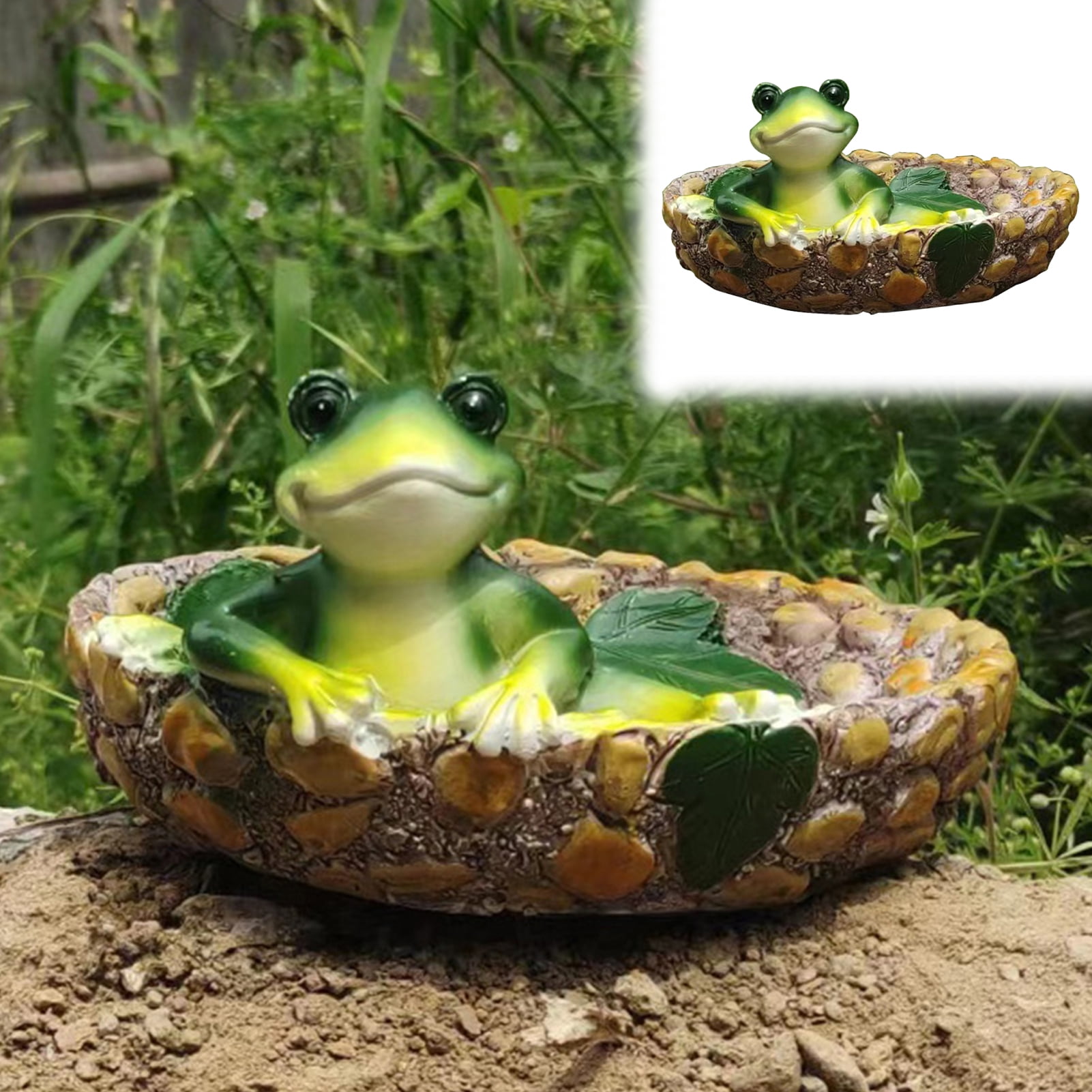 Sunjoy Tech Frog Statue Realistic Looking Vivid Expressions Animal Frog ...