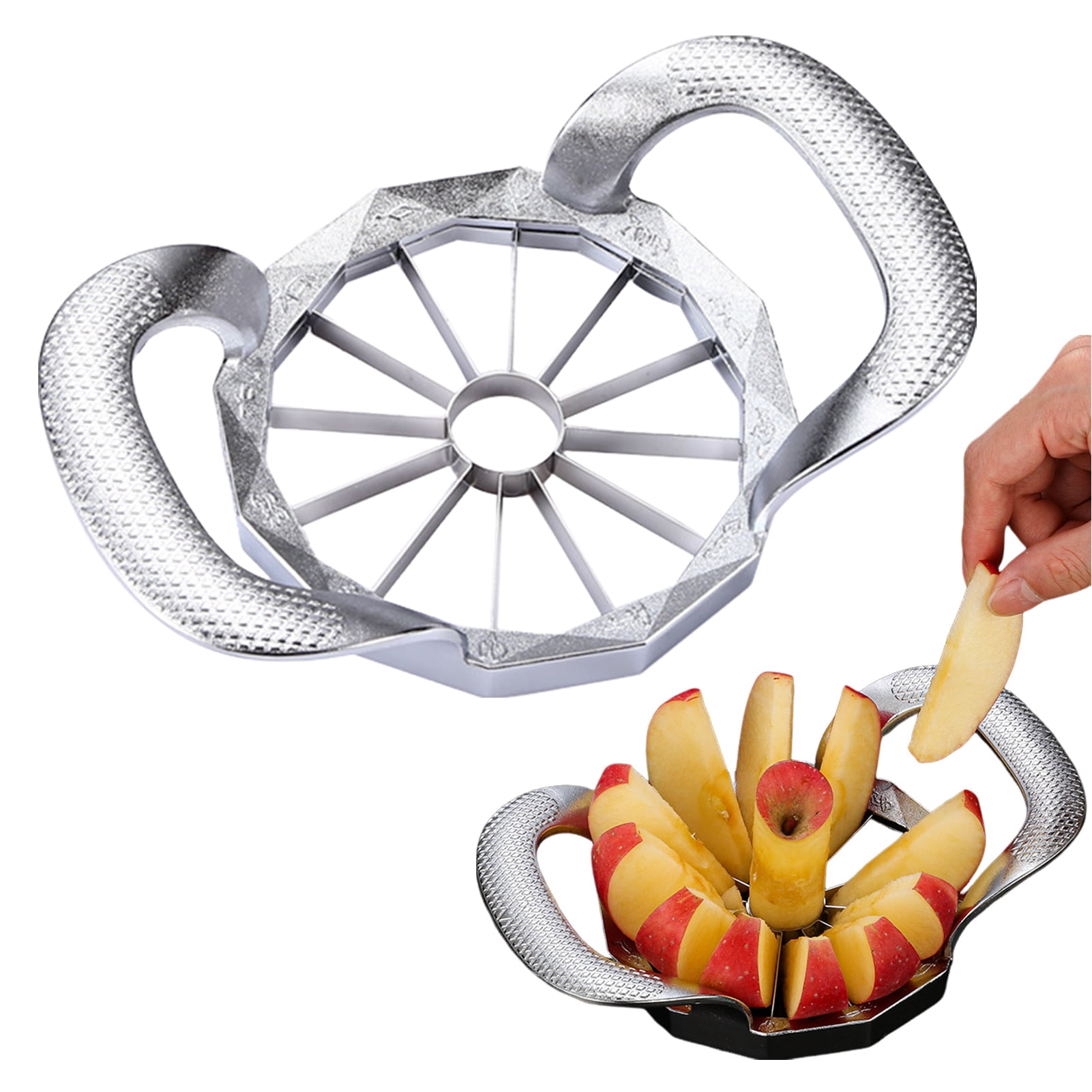 Sunjoy Tech Fruit Cutter 8/12 Pieces Stainless Steel Fruit Slicer Easy ...