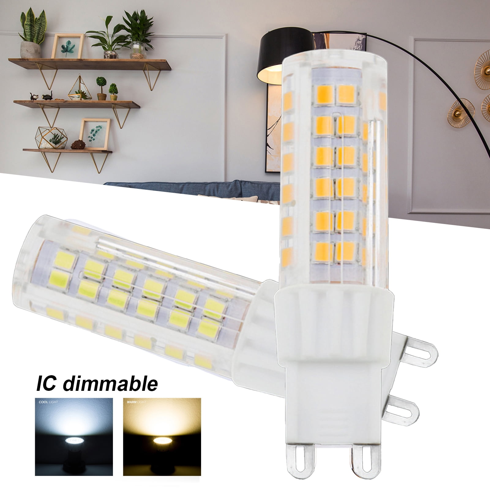Sunjoy Tech G9 6W LED Corn Bulb Safe 75 LEDs 2835SMD High Brightness ...