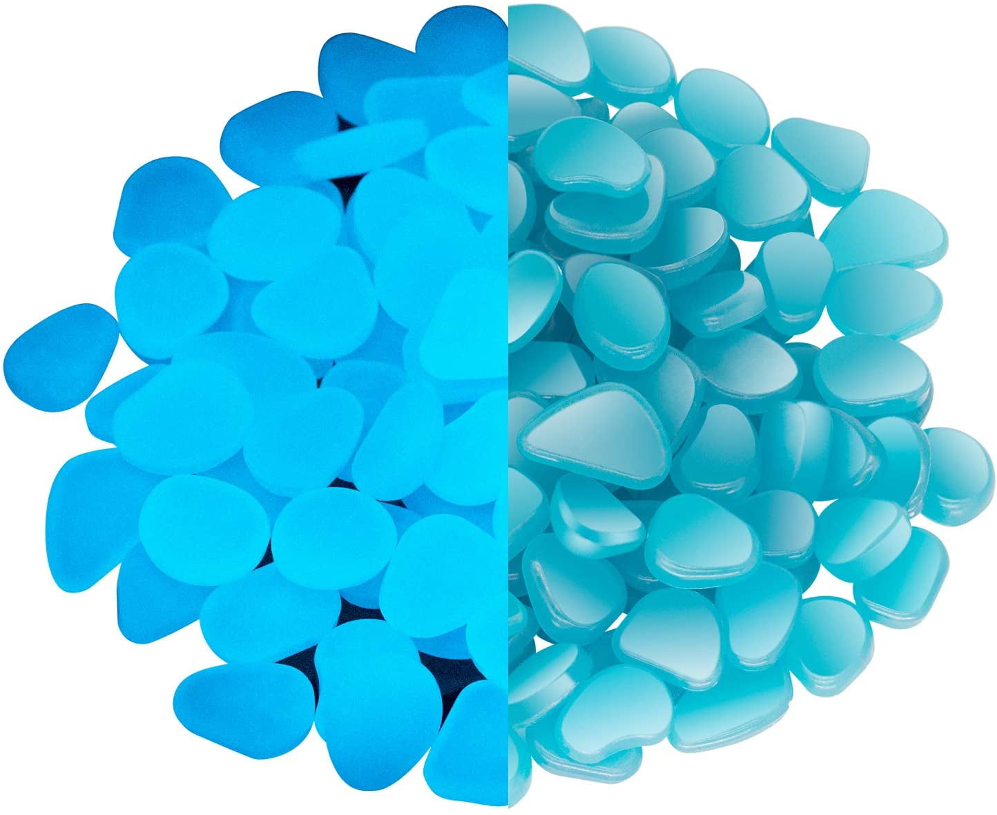Sunjoy Tech Glow Rocks, Glow in The Dark, Pebbles Luminous Stones for ...