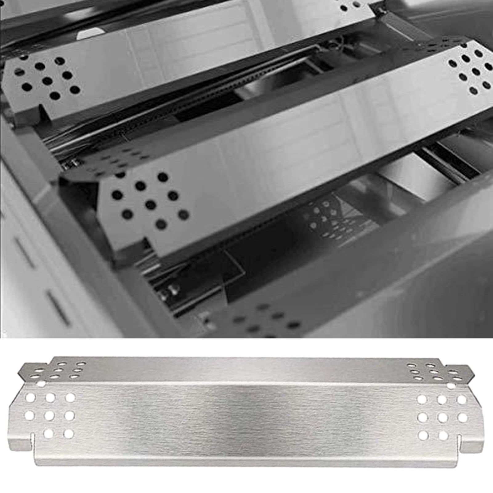 Sunjoy Tech Grill Burner Cover Stainless Steel Heat Plates Shields ...