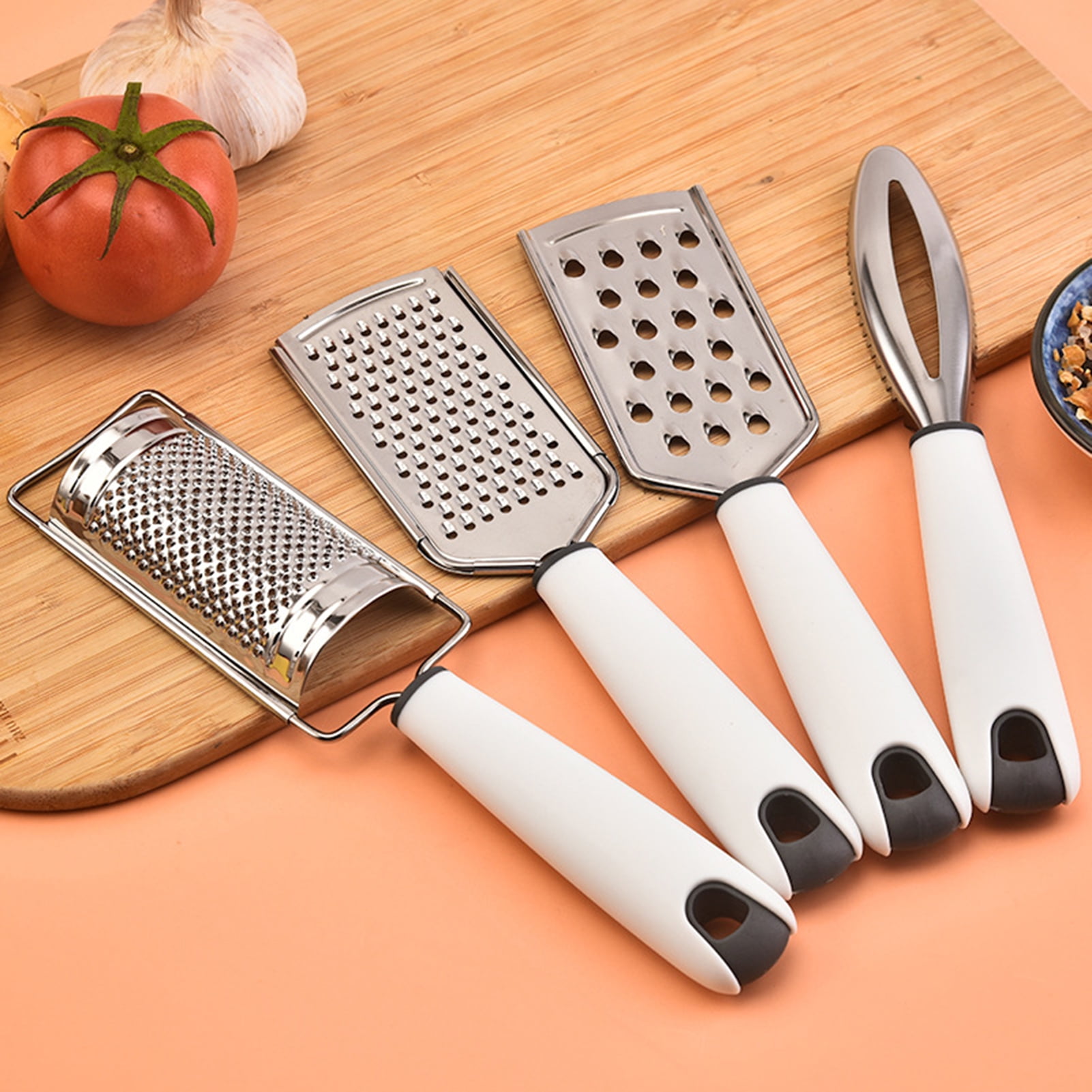 Sunjoy Tech Hand Held Cheese Grater Set with Ergonomic Handle Rustproof ...