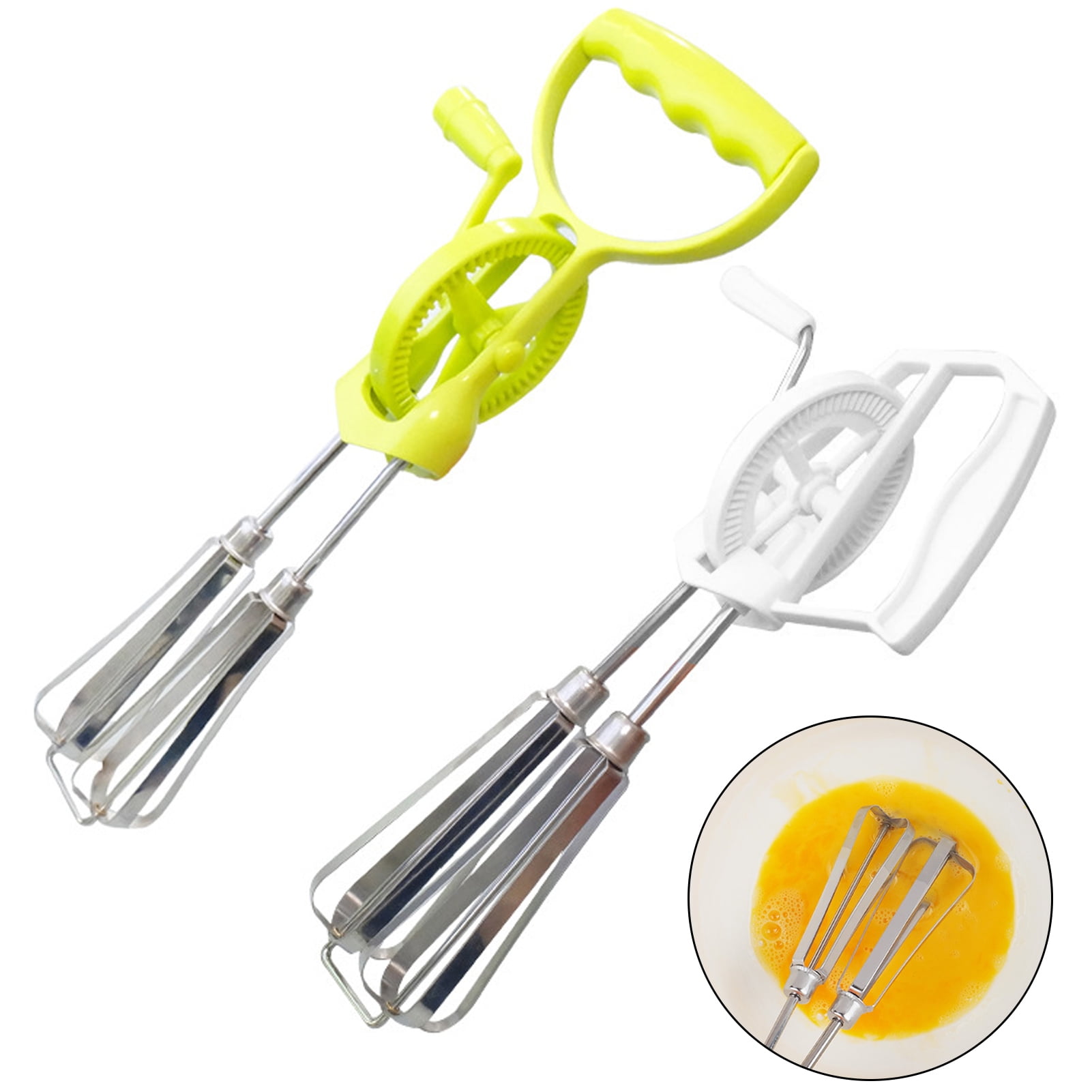 Sunjoy Tech Handheld Double-wheel Design Egg Beater Stainless Steel ...