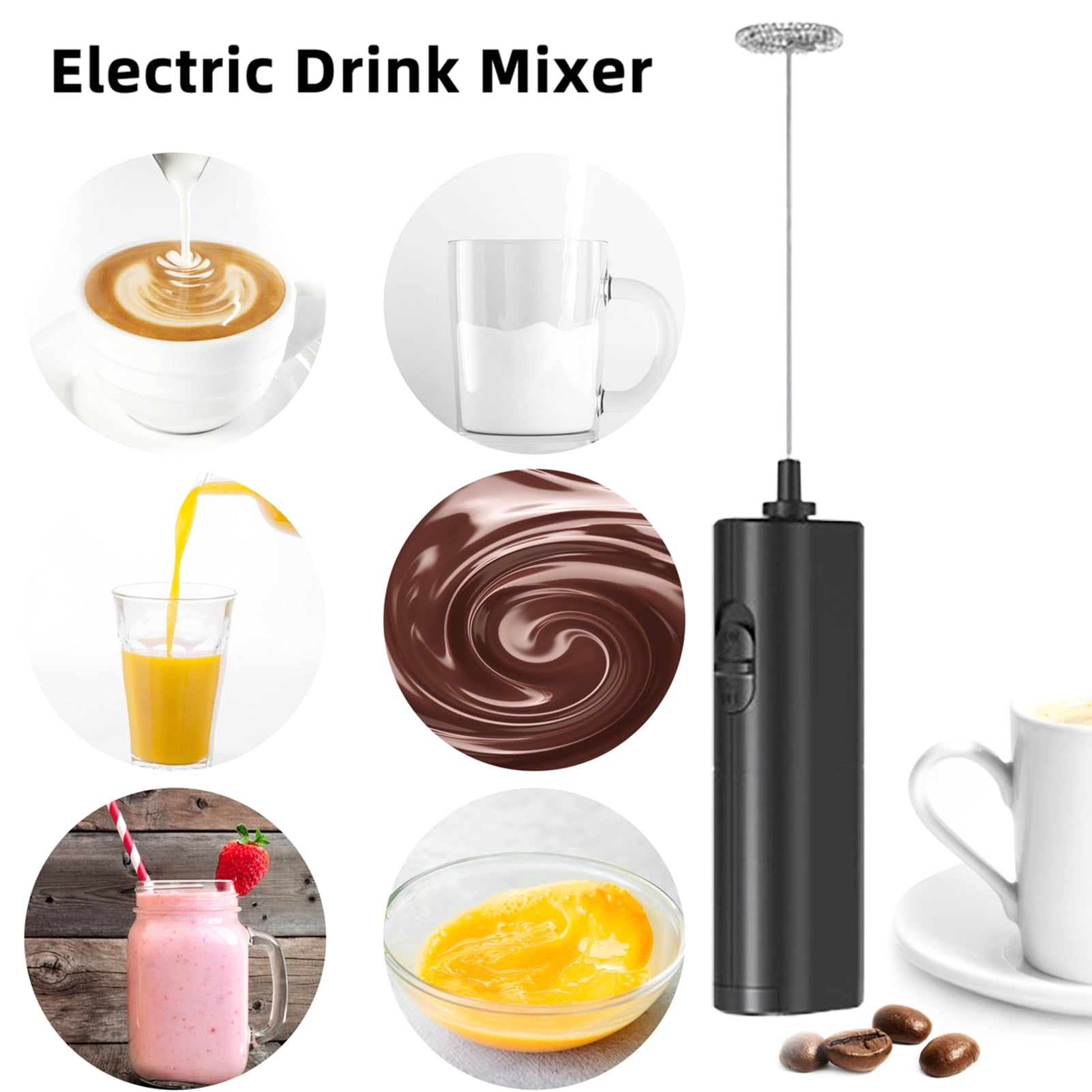 Sunjoy Tech Handheld Milk Frother for Coffee Easy One-Hand Operation ...