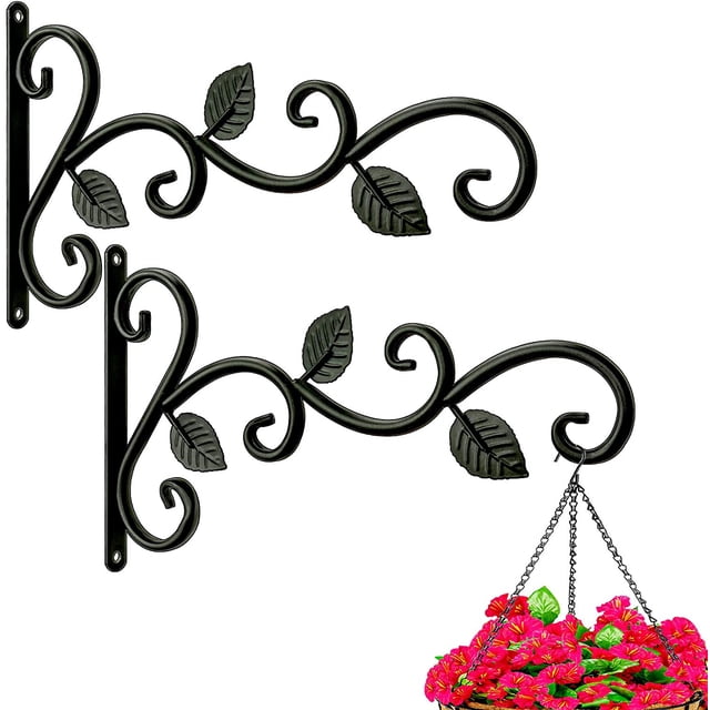 Sunjoy Tech Iron Wall Hooks: Outdoor Hangers for Planters, Flower Pots ...