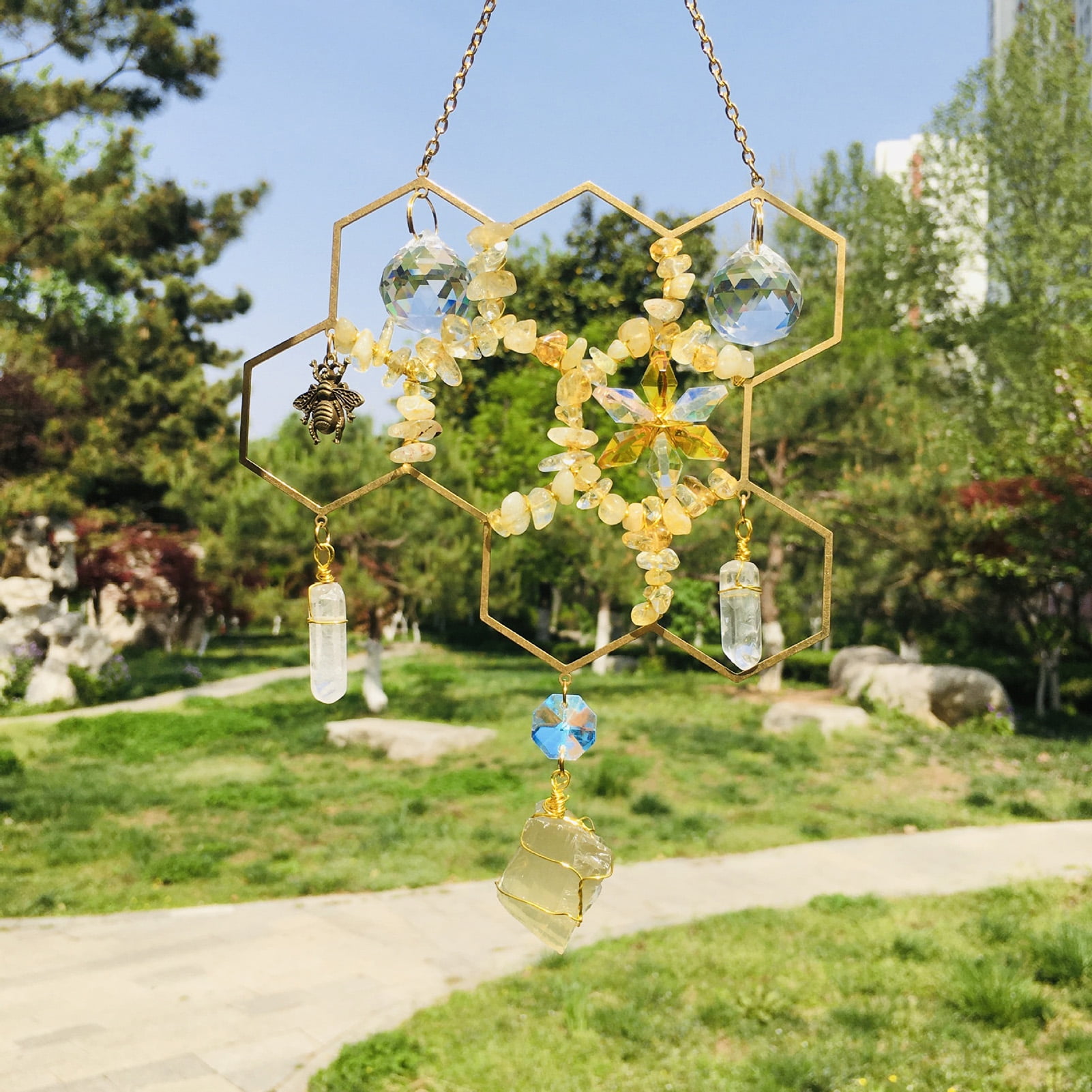 Sunjoy Tech Hive Sun Catcher Pendant Sparkling Reflective Stunning ...