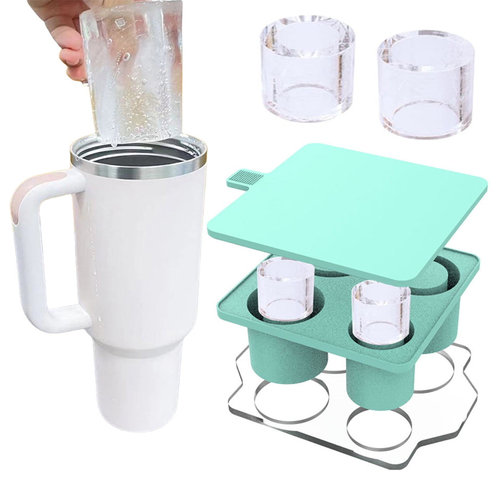 Sunjoy Tech Ice Cube Tray with Sealed Lid for Freezer Food-Grade ...