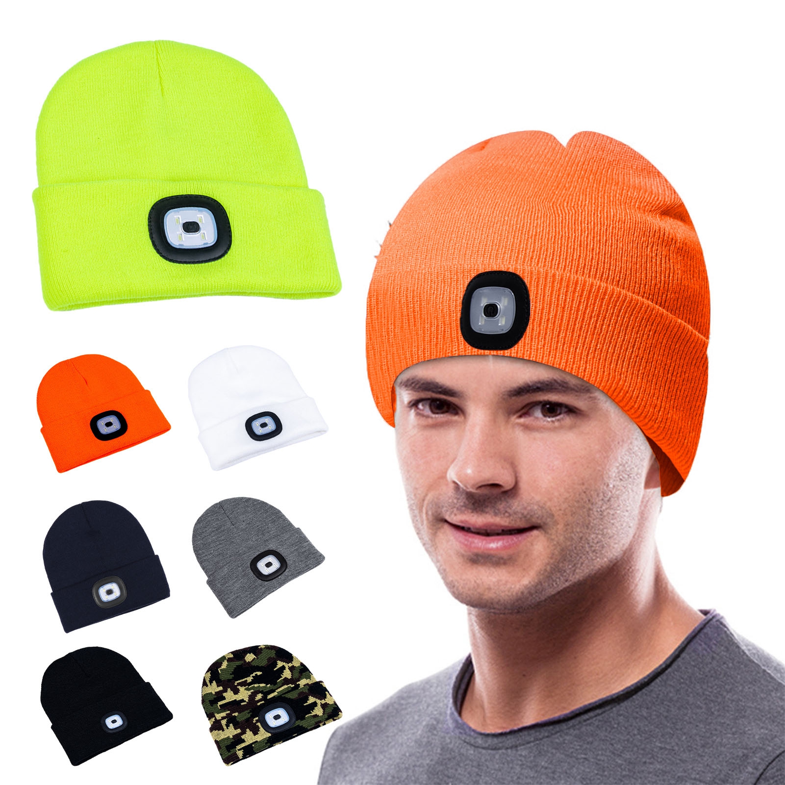 Sunjoy Tech Illuminated Hat with 4 LEDs Light for Women Men USB ...