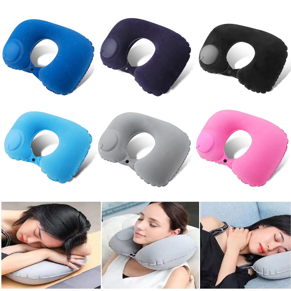 Sunjoy Tech Inflatable Neck Pillows, Airplane Pillow for Neck Support ...