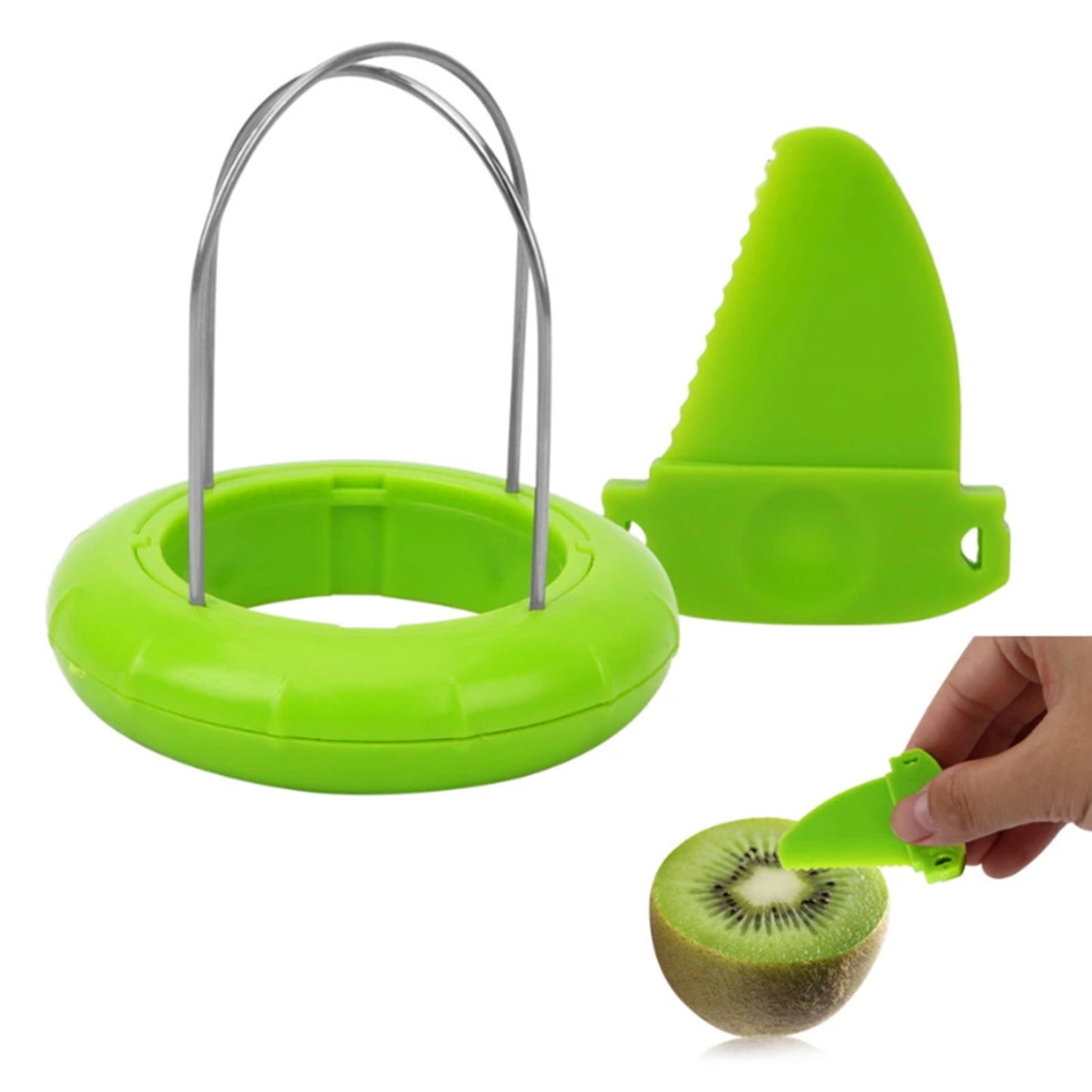 Sunjoy Tech Kiwi Peeler Tool 2-in-1 Stainless Steel Fruit Cutter Peeler ...