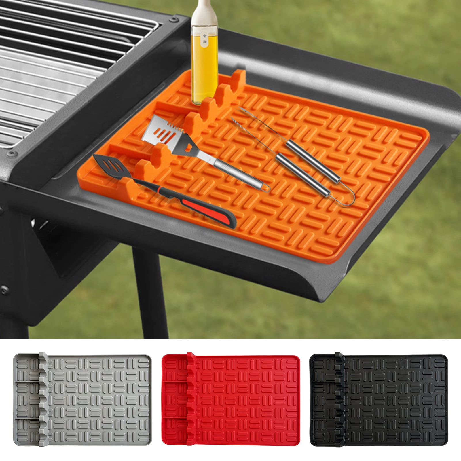 Sunjoy Tech Large Silicone Griddle Tools Mat Heat Resistant Microwave ...