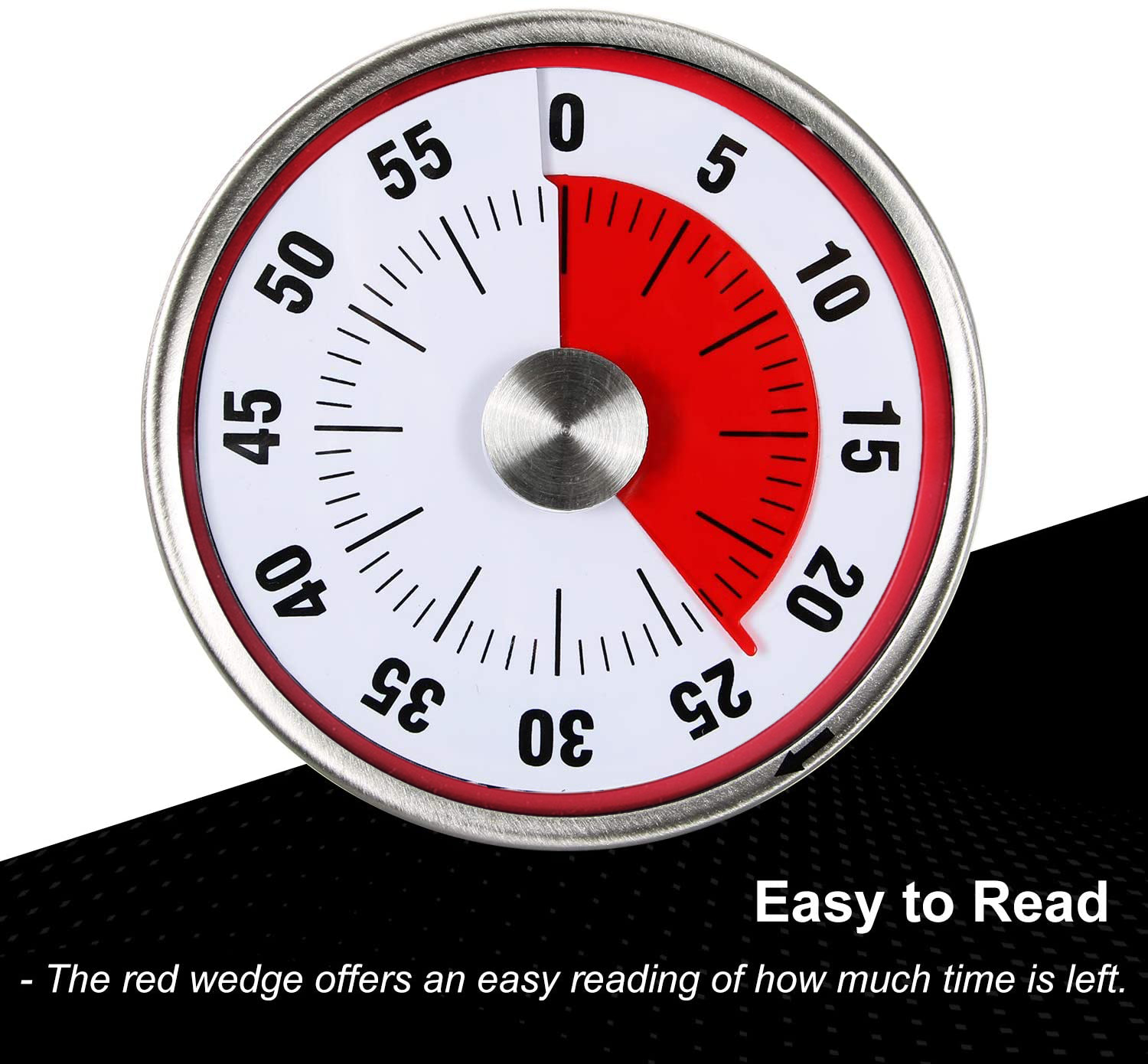 Sunjoy Tech Magnetic Mechanical Kitchen Timer - 60 Minute Countdown ...