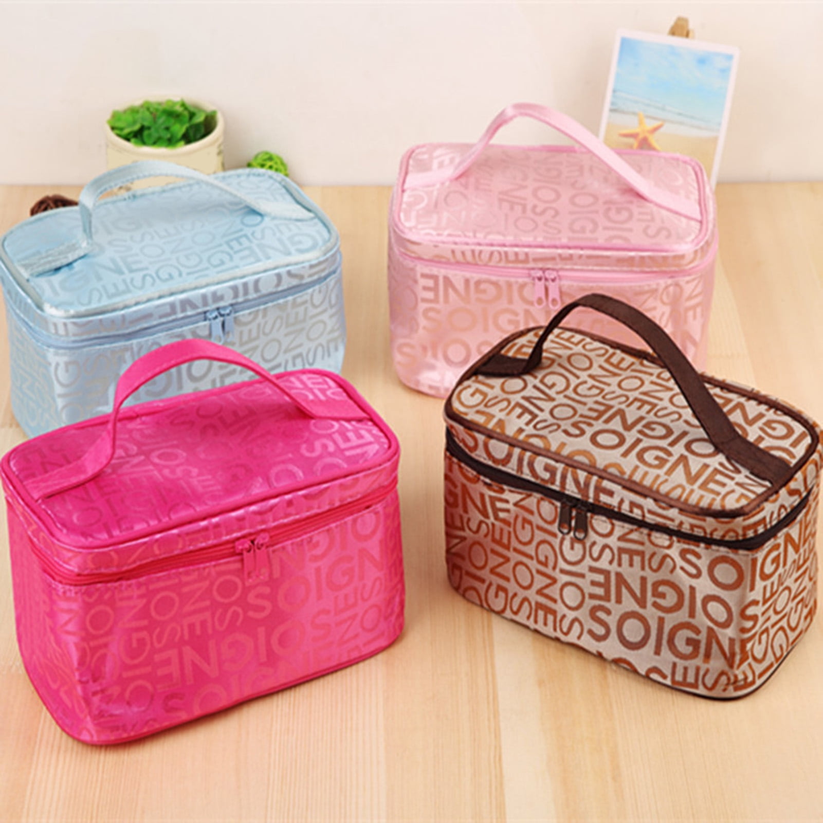 Sunjoy Tech Makeup Bag - Large Capacity Travel Cosmetic Bag ...