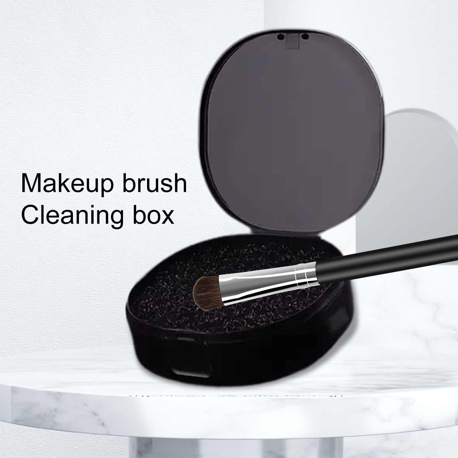 Sunjoy Tech Makeup Brush Cleaning Box Effectively Labor-saving Round ...