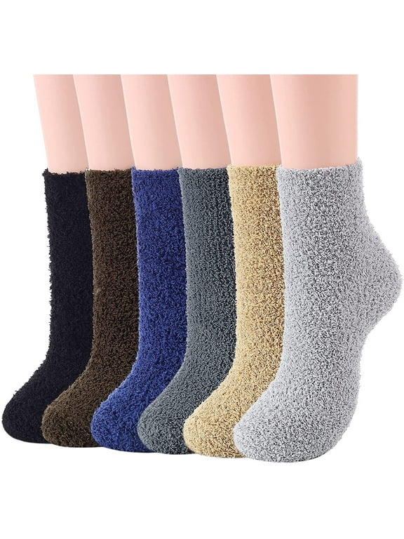 Zando Christmas Fuzzy Socks for Women Winter Cozy Socks Women Fuzzy ...