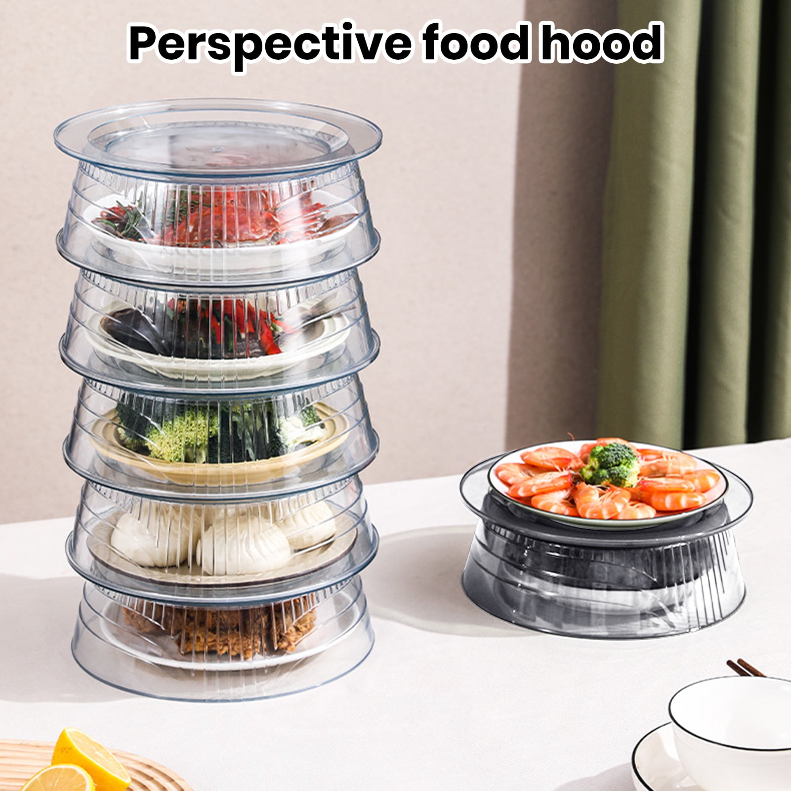 Sunjoy Tech Microwave Splatter Food Cover Transparent Stackable BPA ...