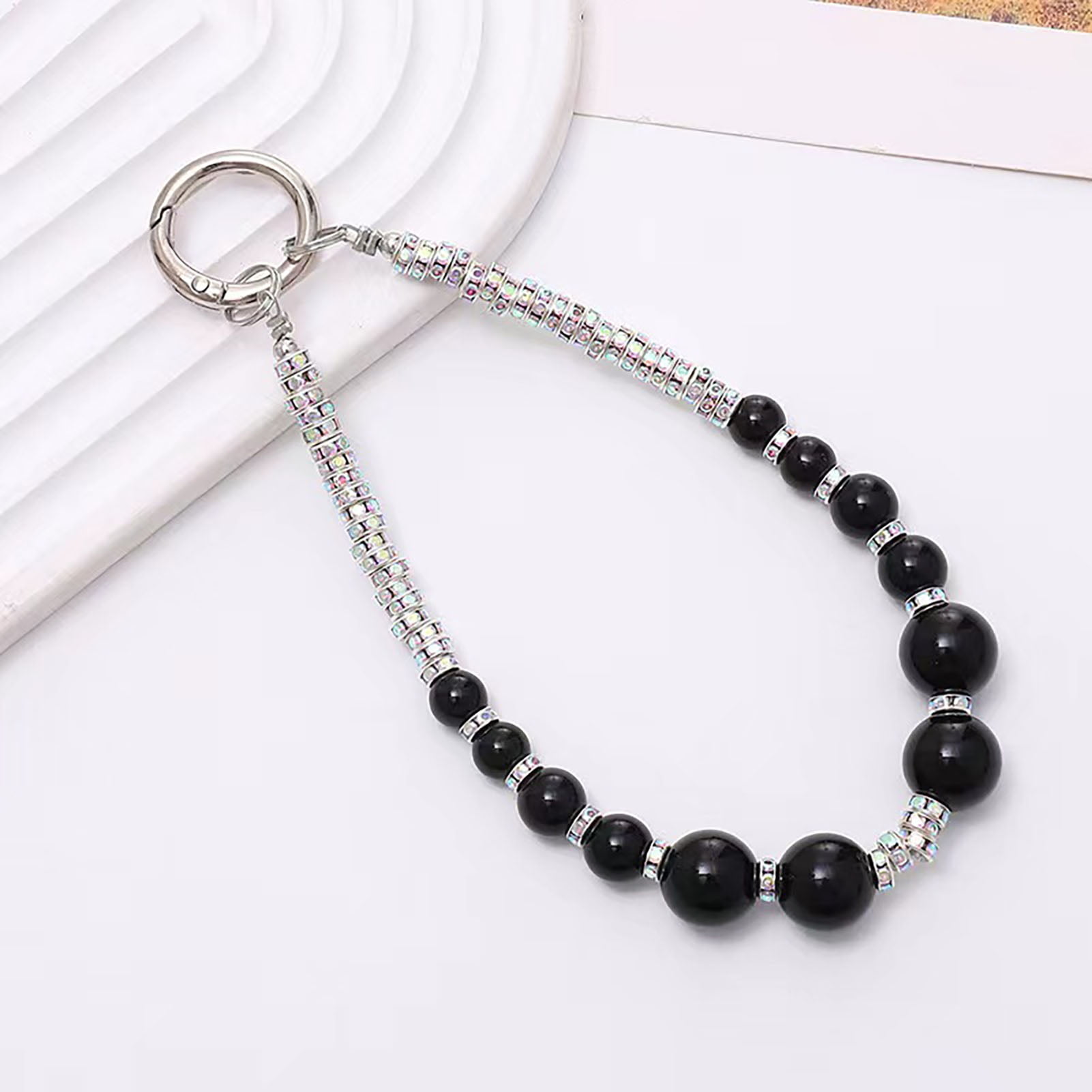 Sunjoy Tech Mobile Phone Wrist Strap Beaded Faux Pearl Phone Lanyard ...