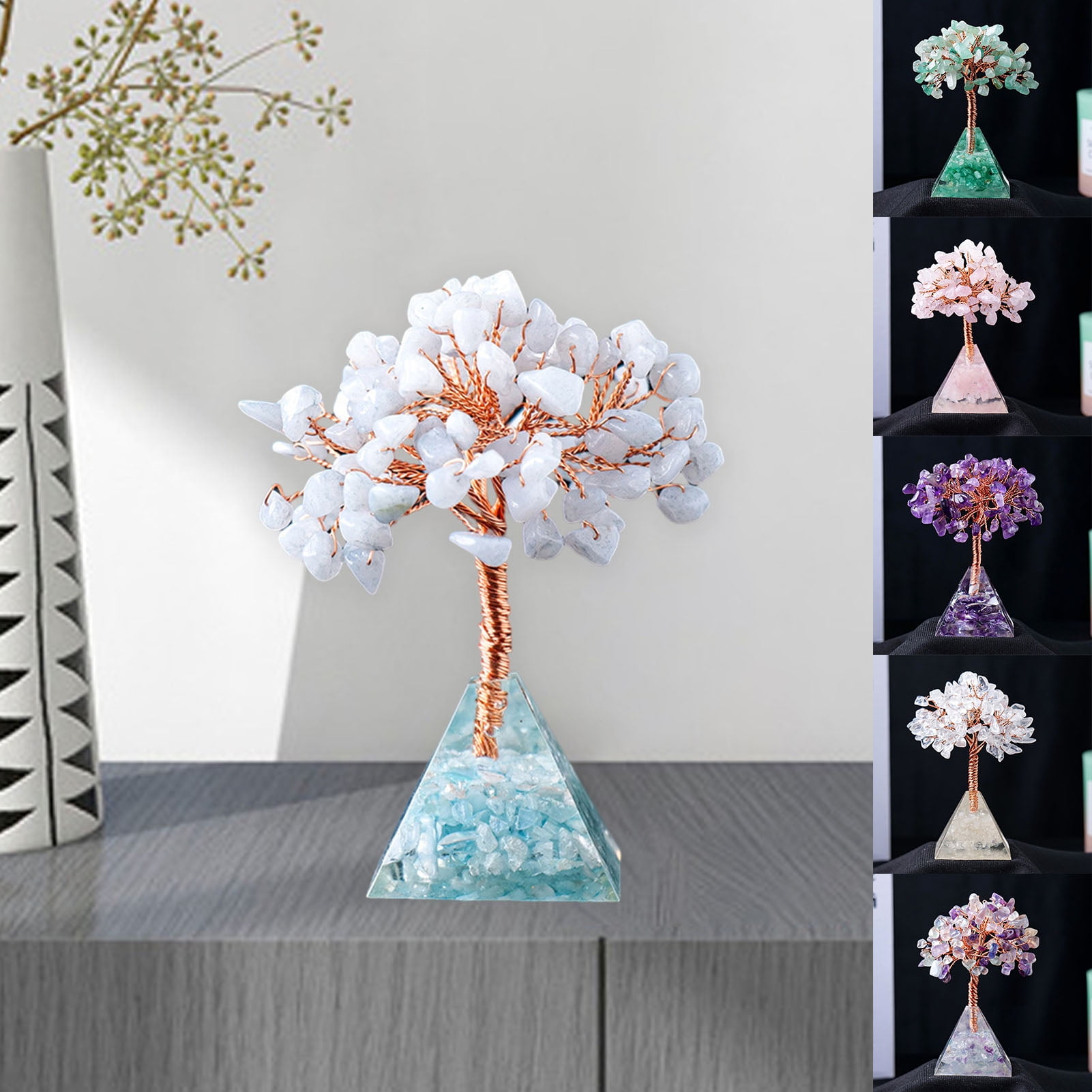 Sunjoy Tech Money Tree Statue Good Symbolism Aesthetic Decorative ...