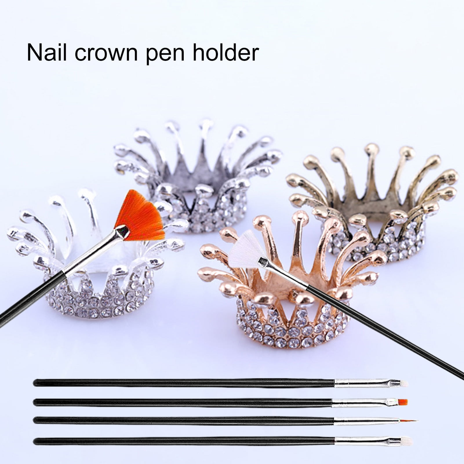 Sunjoy Tech Nail Pen Stand Shiny Surface Non-drop Shatter-proof DIY ...