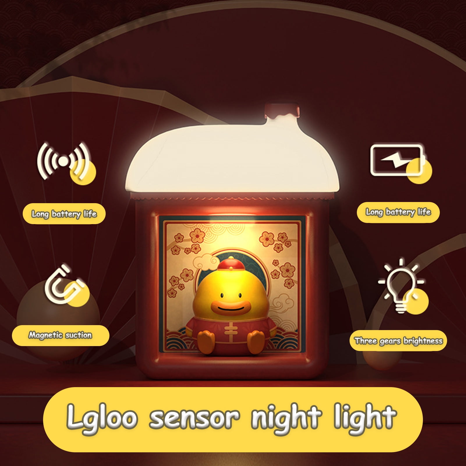 Sunjoy Tech Night Light 3 Gear Brightness Adorable Appearance ABS LED ...