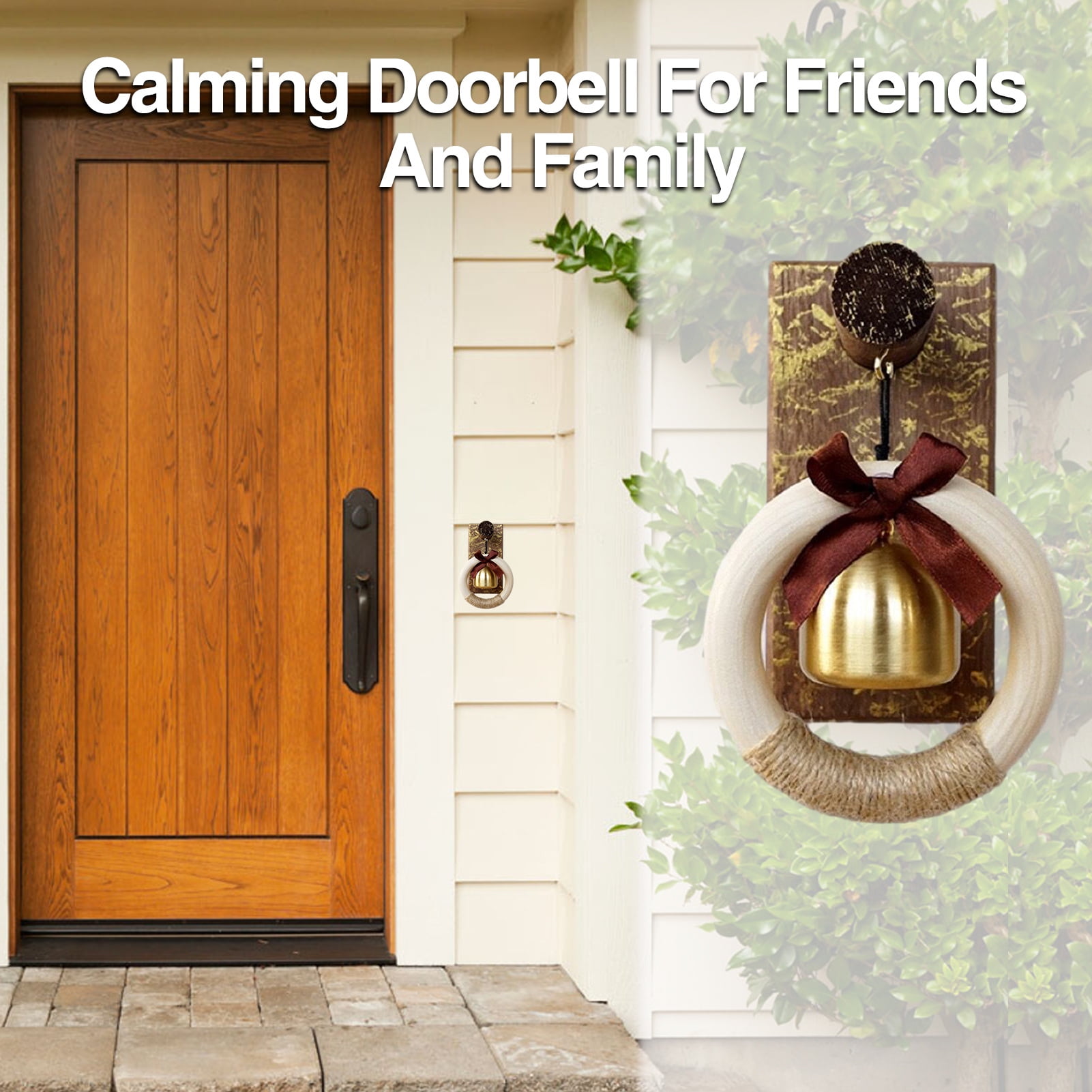 Sunjoy Tech Outdoor Doorbell Decoration Crisp Sound Simple Style Punch ...