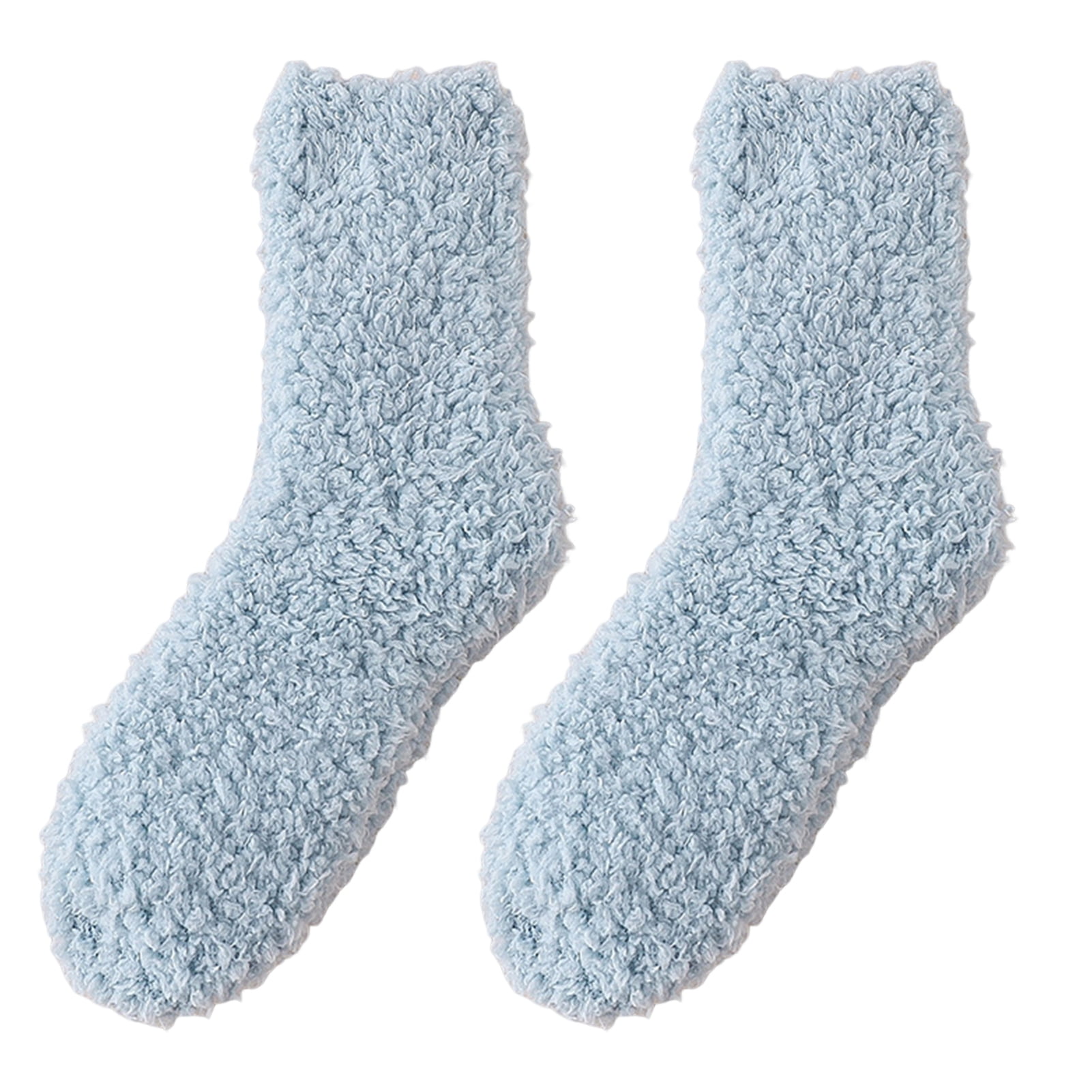 Sunjoy Tech Plush Slipper Socks Women - Colorful Warm Fuzzy Crew Socks ...
