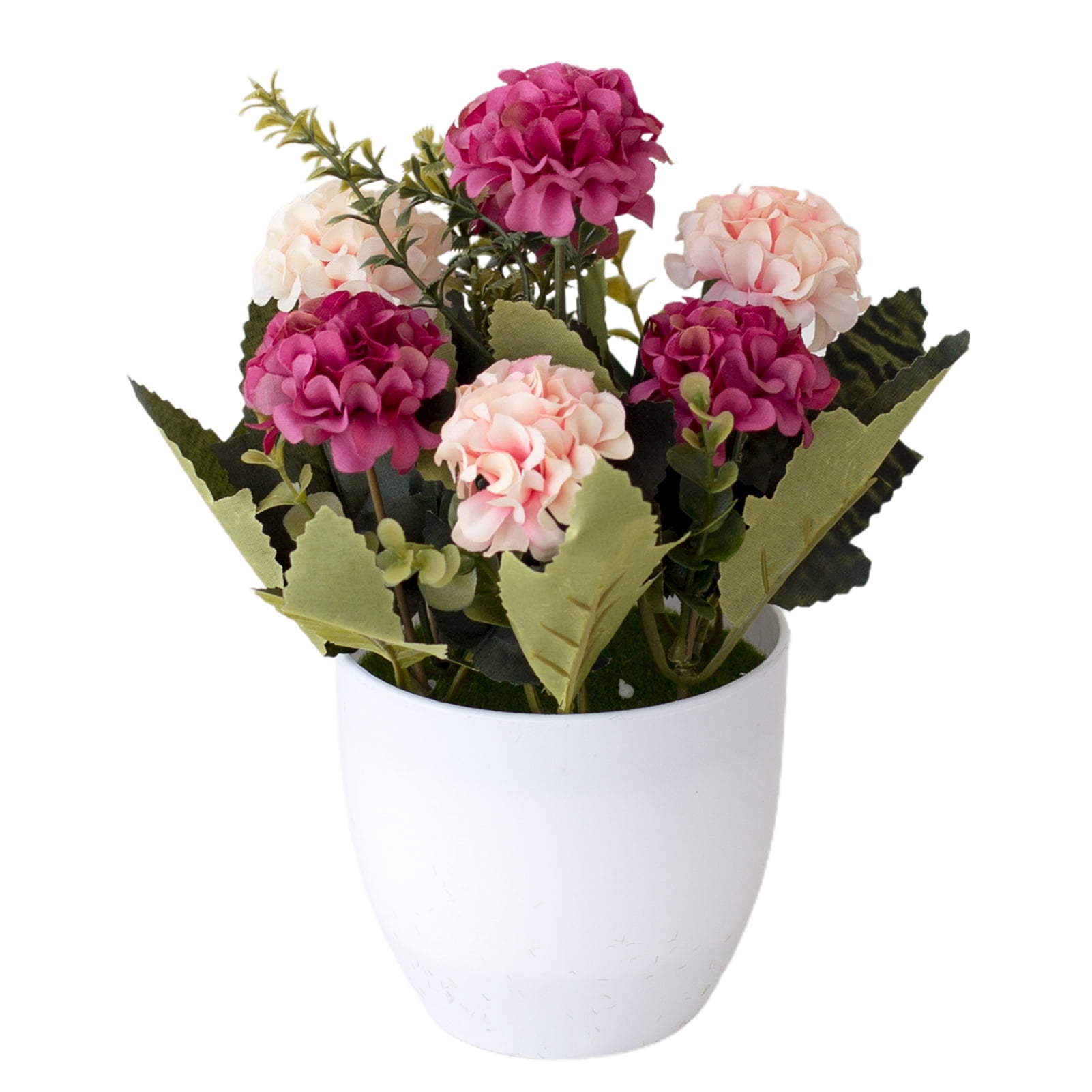 Sunjoy Tech Potted Artificial Flowers Fake Hydrangea Flowers in Pots ...