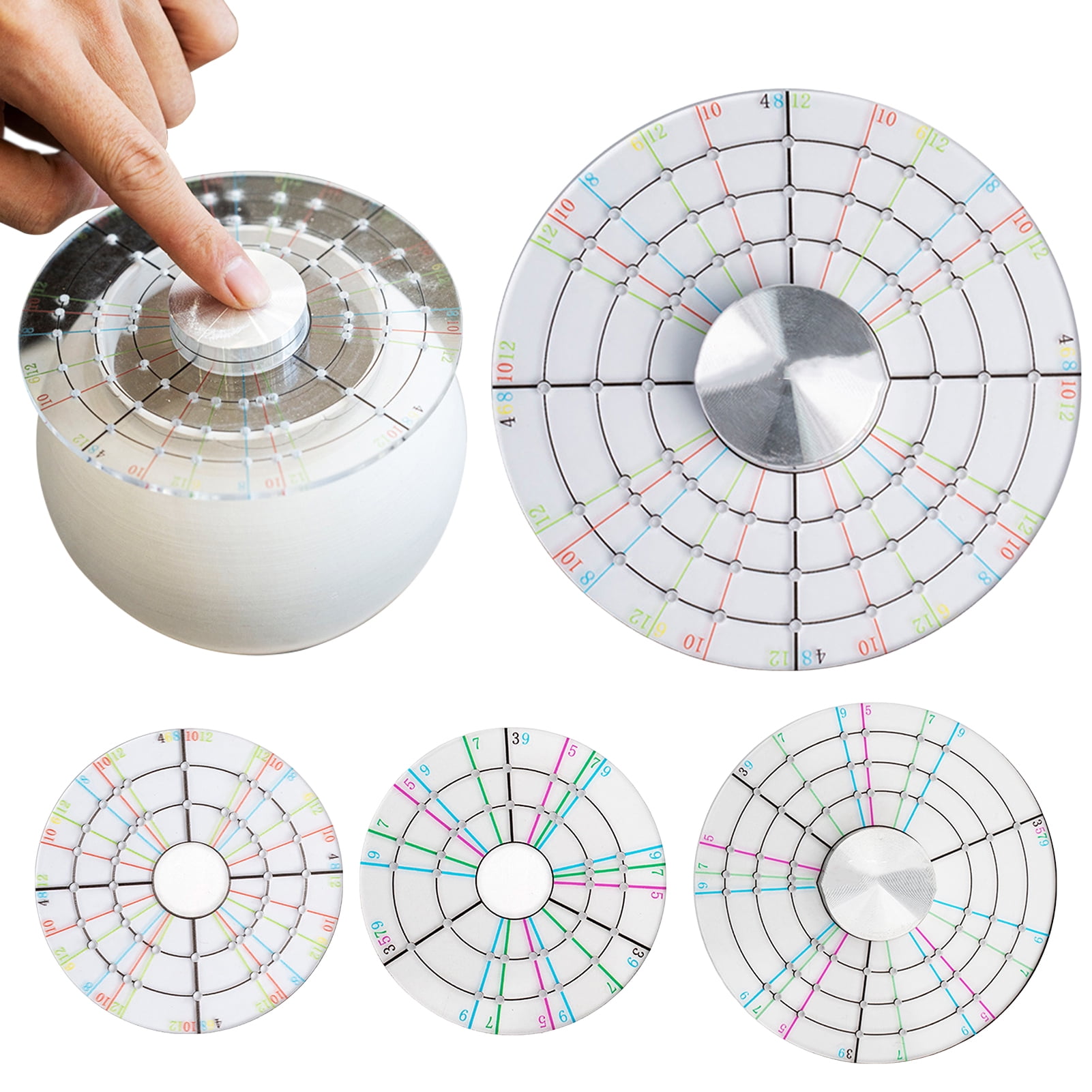 Sunjoy Tech Pottery Trimming Spinner Tool Ceramic Disc Wheel Trim Clay Tools for Potters Easy to ...