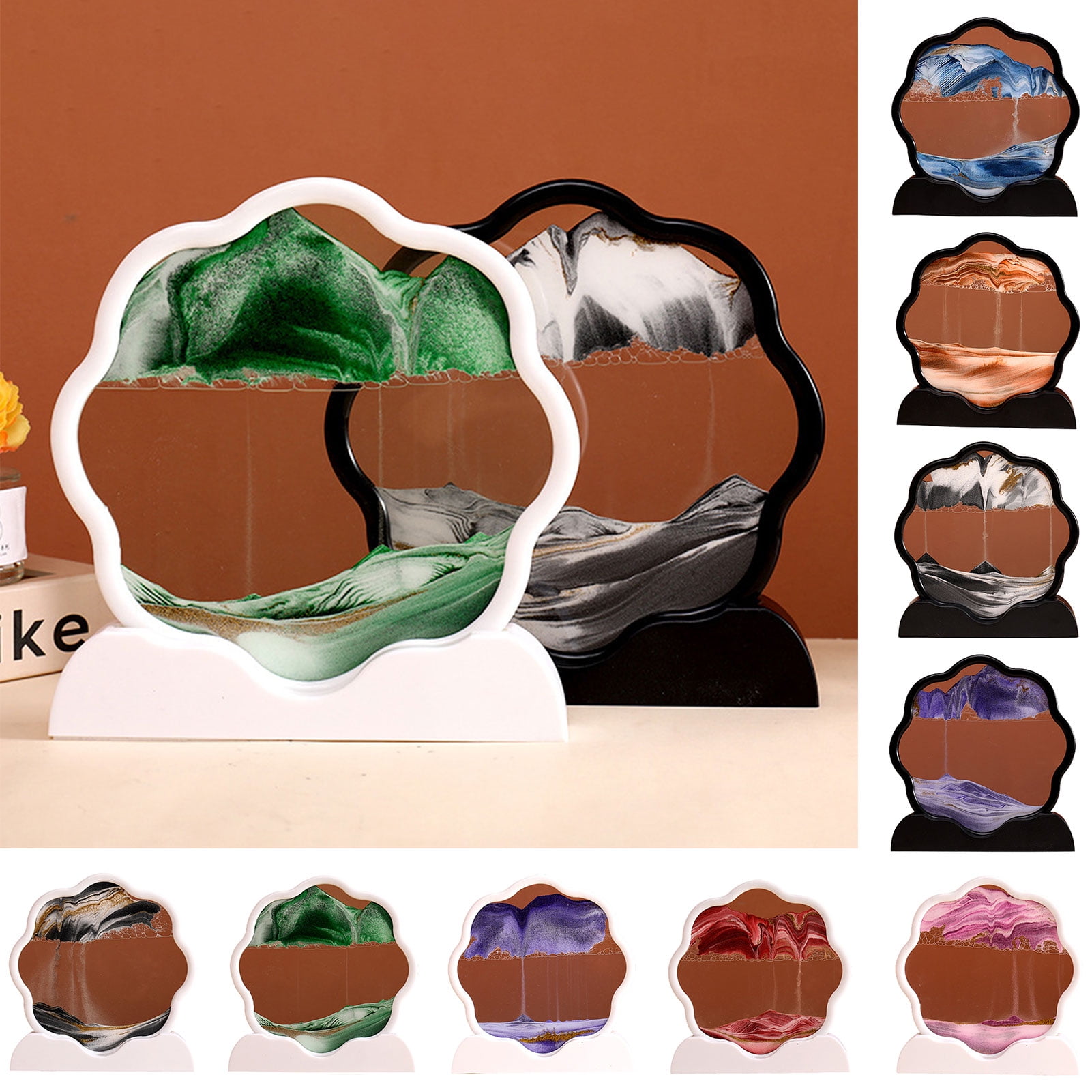 Sunjoy Tech Quicksand Art Painting Highly Transparent Rotatable Clear ...