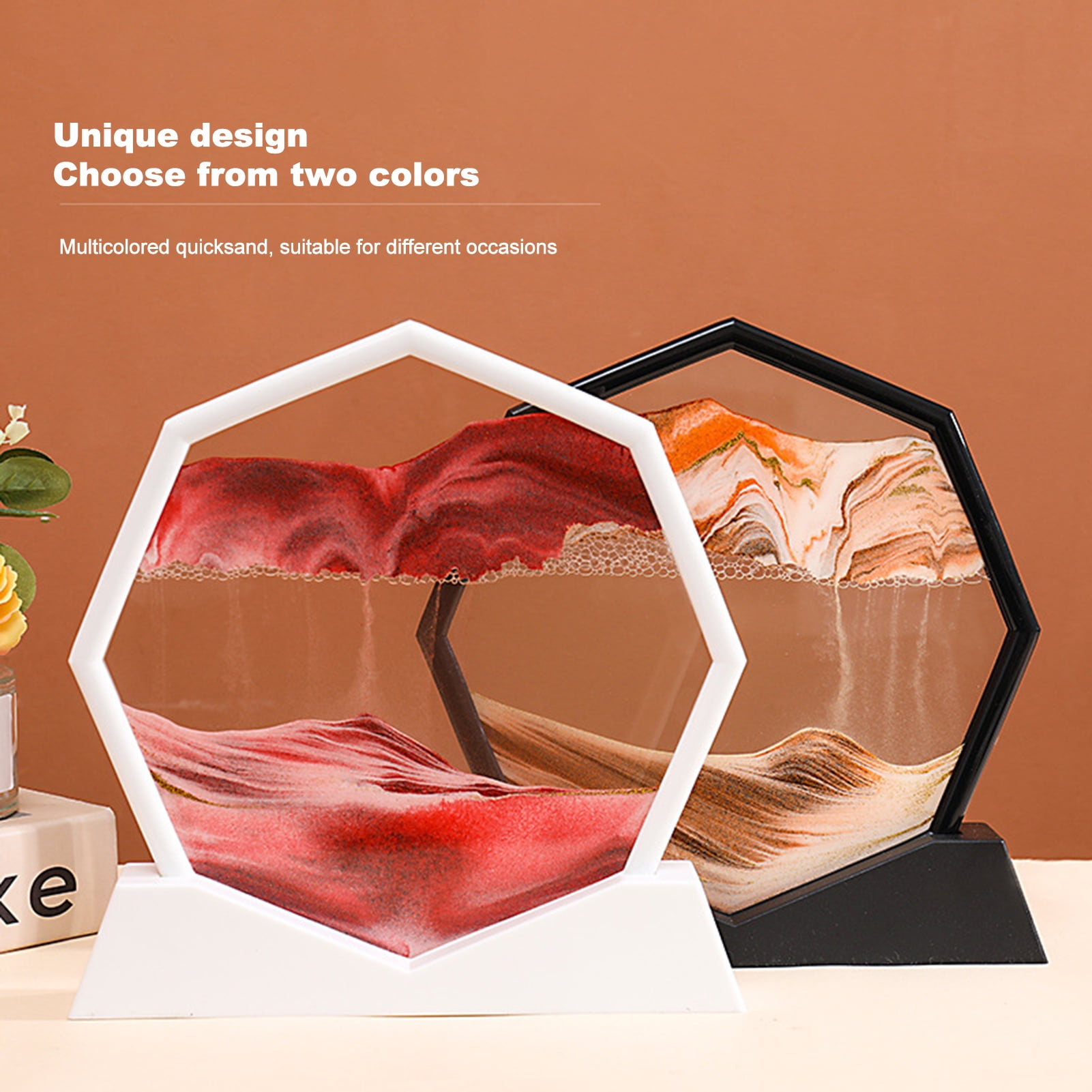 Sunjoy Tech Quicksand Art Painting Octagonal 3D Dynamic in Motion Sand ...