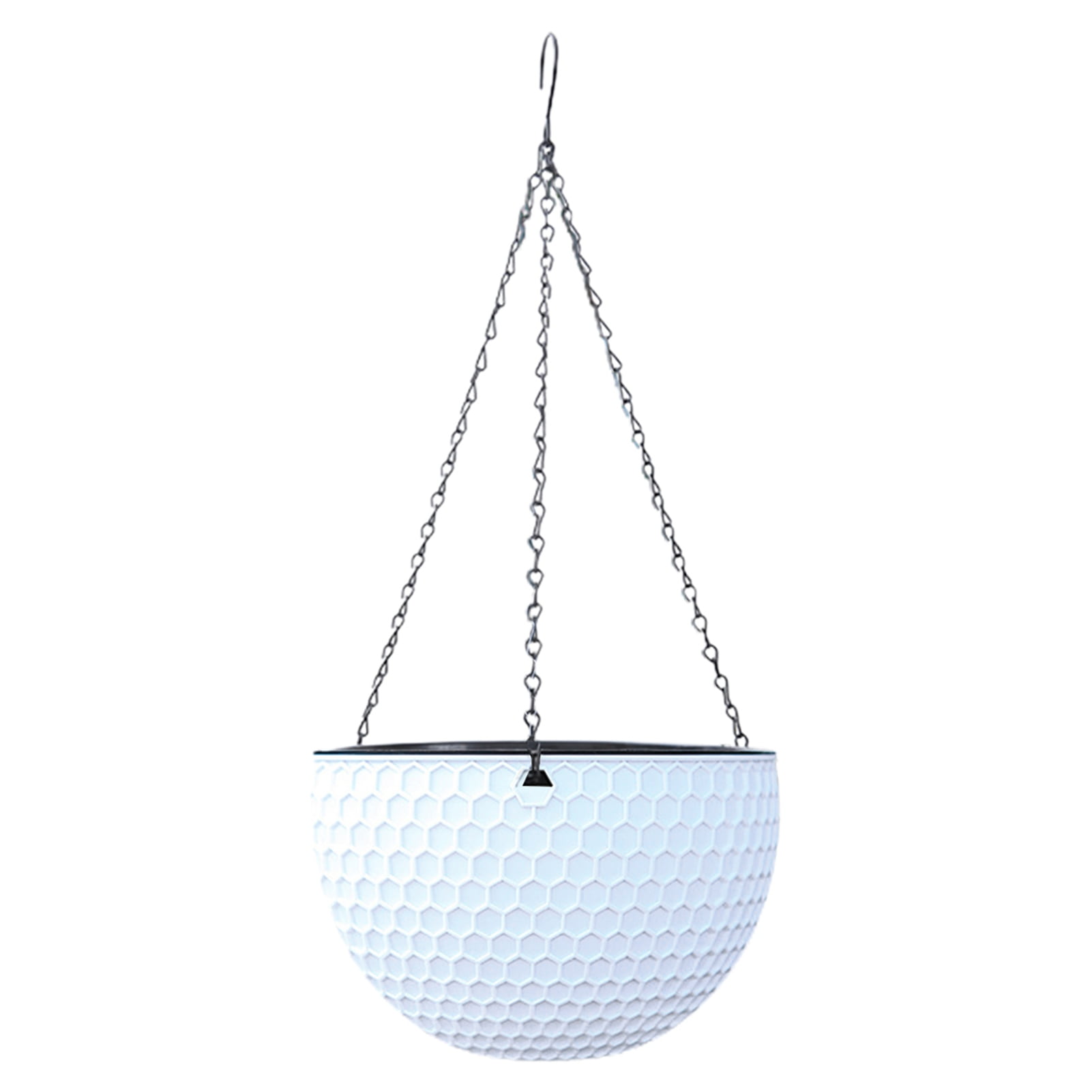 Sunjoy Tech Resin Hanging Planter Baskets, Honeycomb Design, Self ...