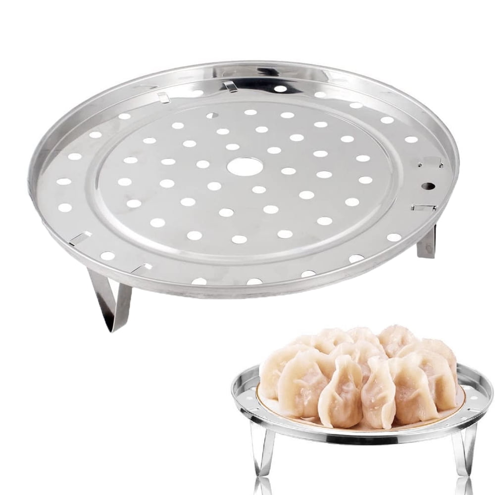 Sunjoy Tech Round Stainless Steel Steamer Rack, 7.6 Inch Diameter ...