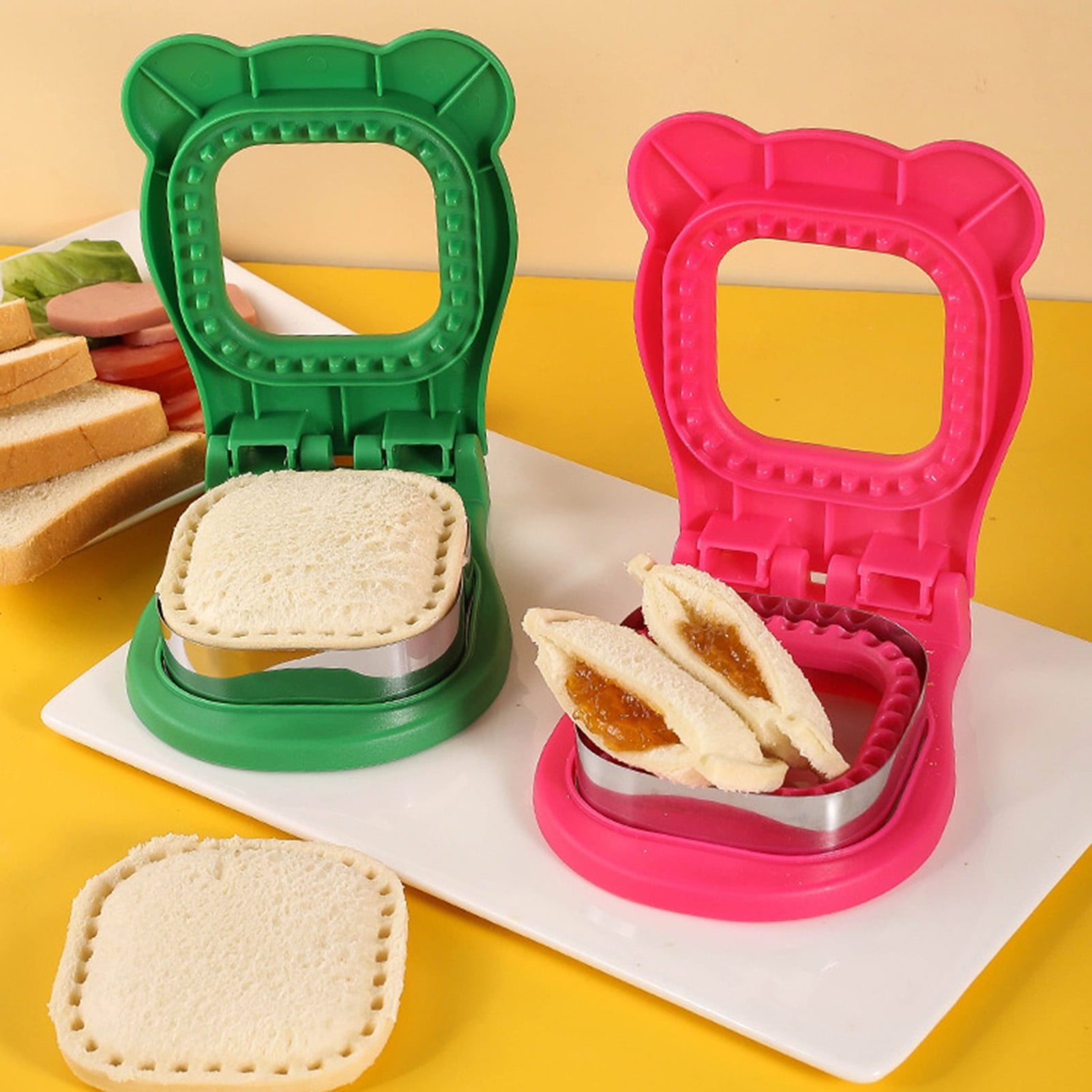 Sunjoy Tech Sandwich Mold Bread Cutter Sealer Cartoon Food Grade ...
