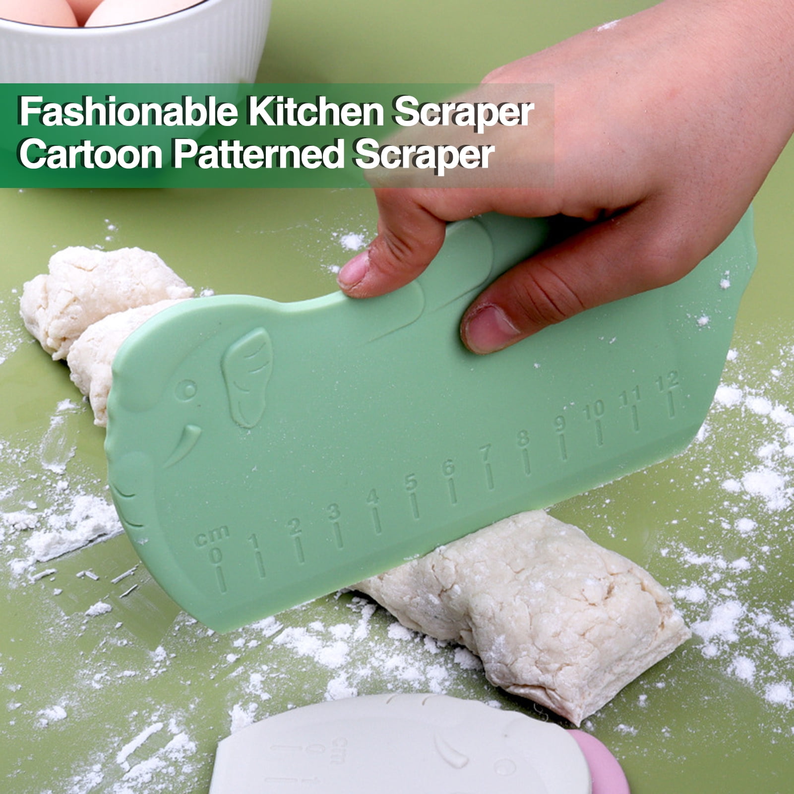 Sunjoy Tech Scraper Cartoon Design Dough Cutter Scraper Food Grade Non ...