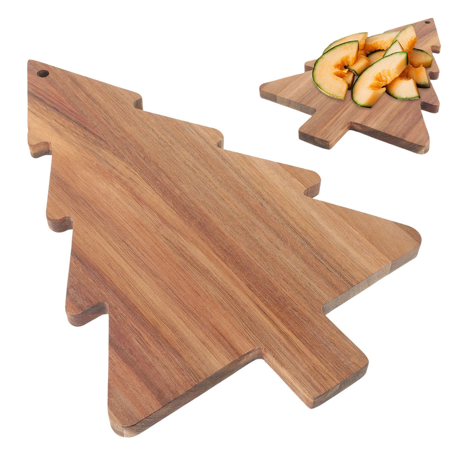 Sunjoy Tech Serving Board Wooden Christmas Tree Cutting Board Sushi ...