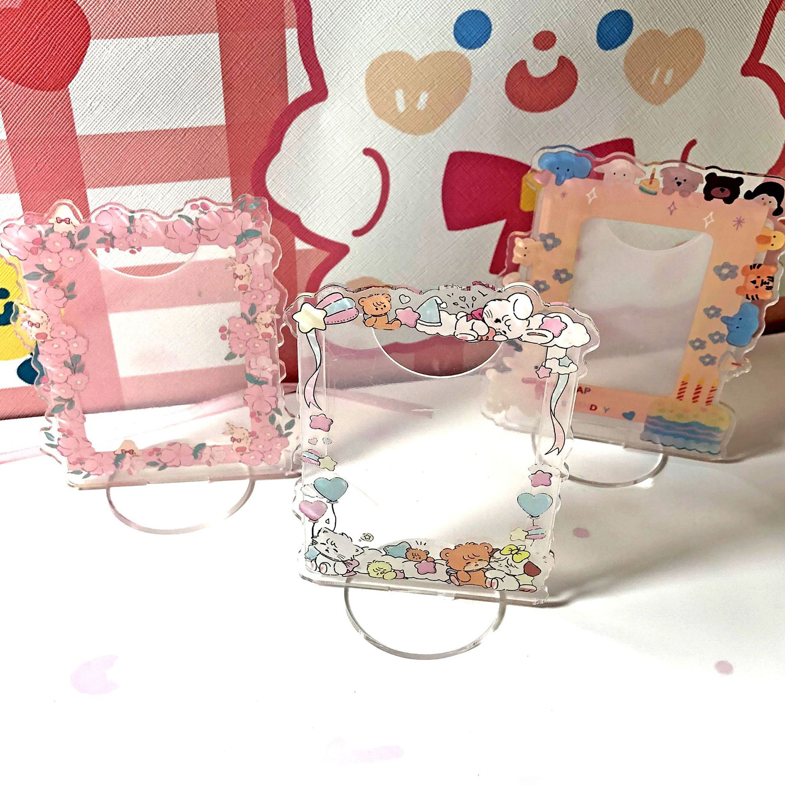 Sunjoy Tech Sign Stand Ornament Irregular Wave Edge Acrylic Flower ...