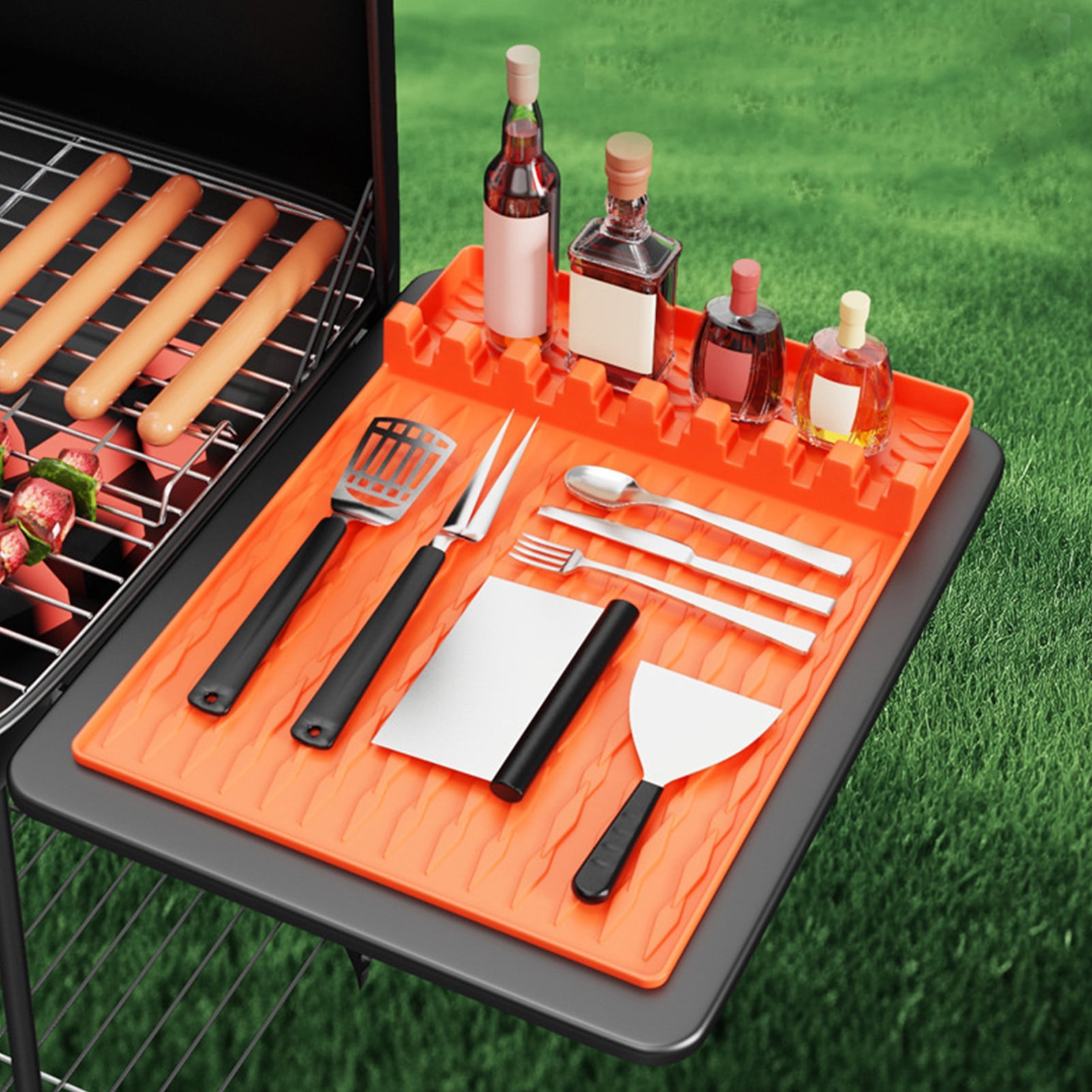 Sunjoy Tech Silicone BBQ Mat for Blackstone Grill 16.14 X 11.6" Spatula ...