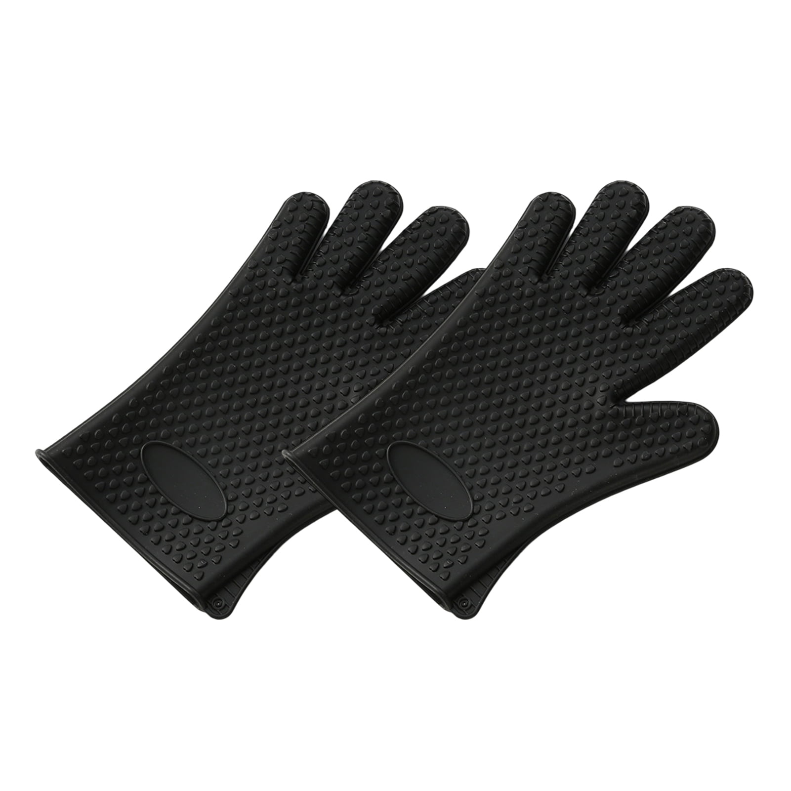 Sunjoy Tech Silicone Oven Mitts,2Pcs Oven Glove with Fingers,Kitchen ...