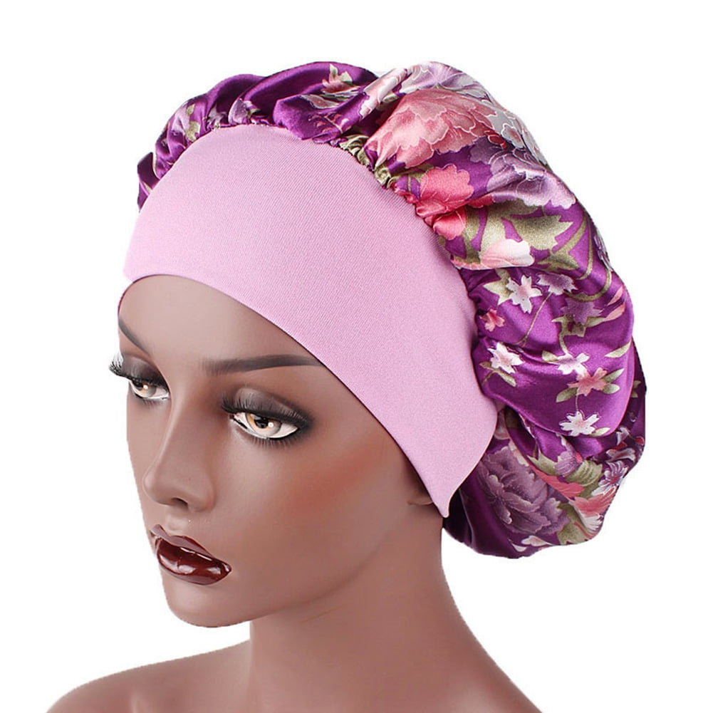 Sunjoy Tech Silk Satin Bonnets for Women Curly Hair Cover Sleep Cap ...