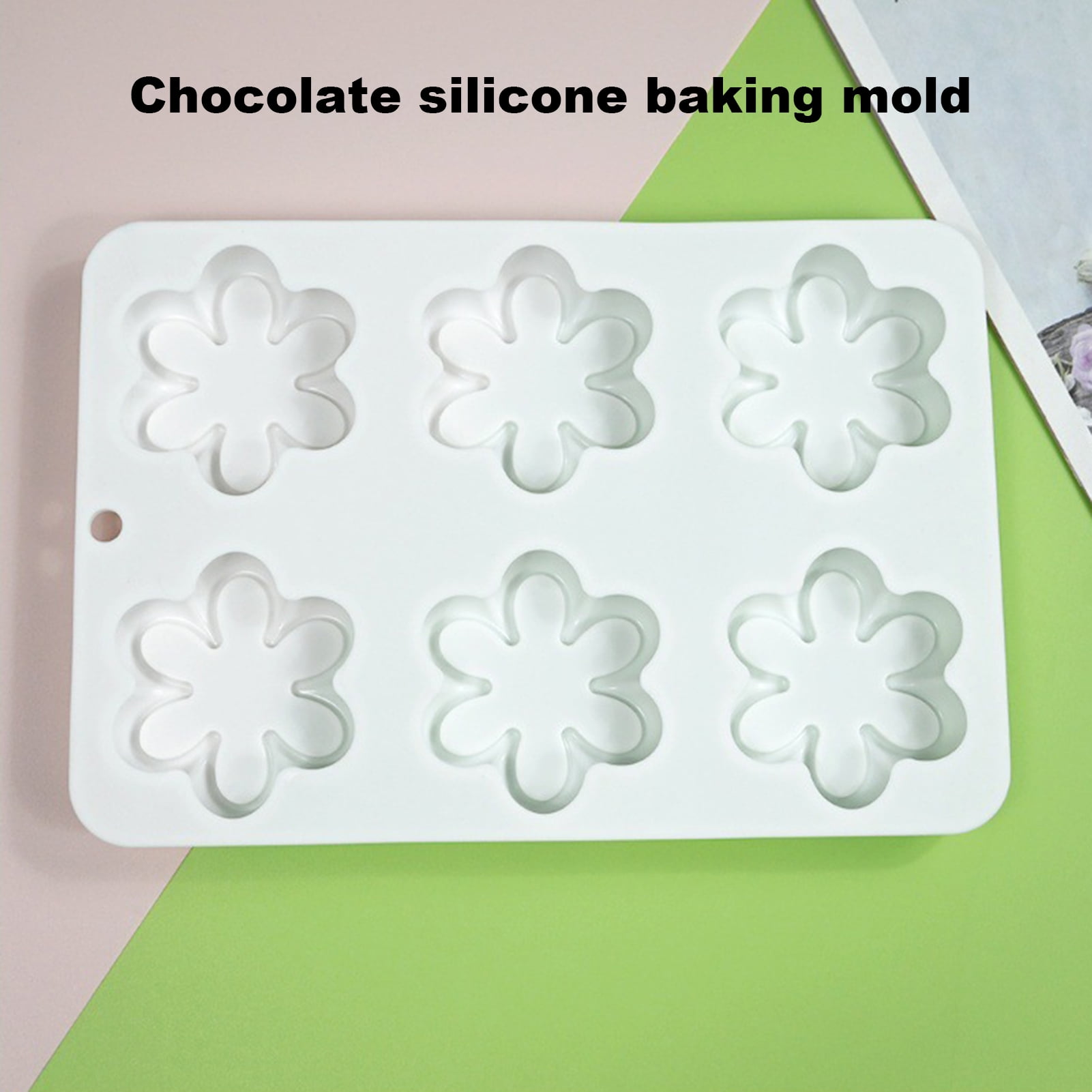 Sunjoy Tech Six Petal Flower Shaped Silicone Mold Easy Release Non ...